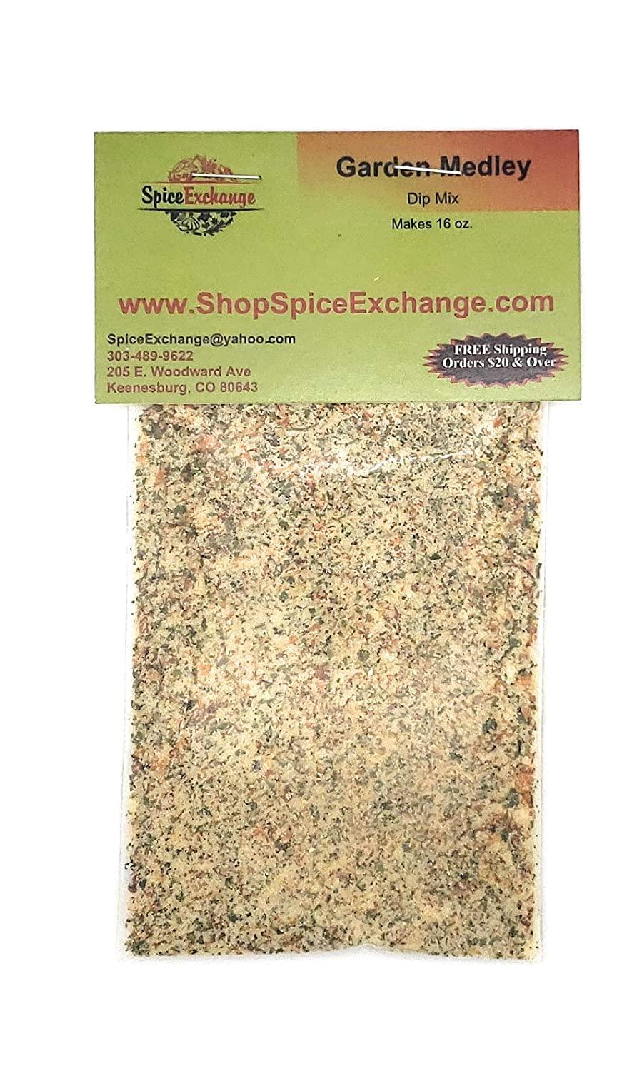 Spice Exchange 7 Dip Garden Variety Pack - Red Onion, Garlic & Chive ...