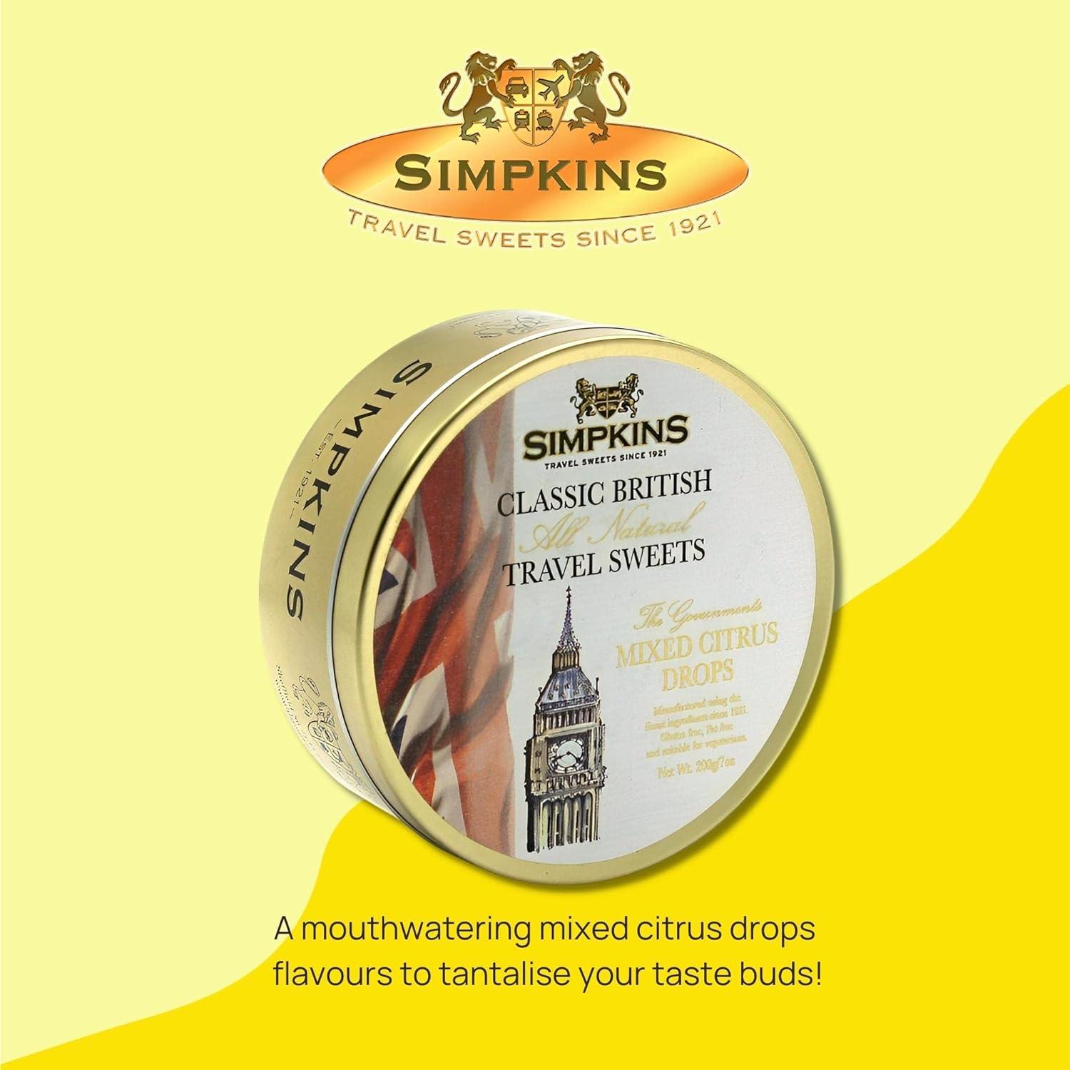 Simpkins Big Ben Citrus Fruit Candy Drops - All Natural & Old Fashioned ...