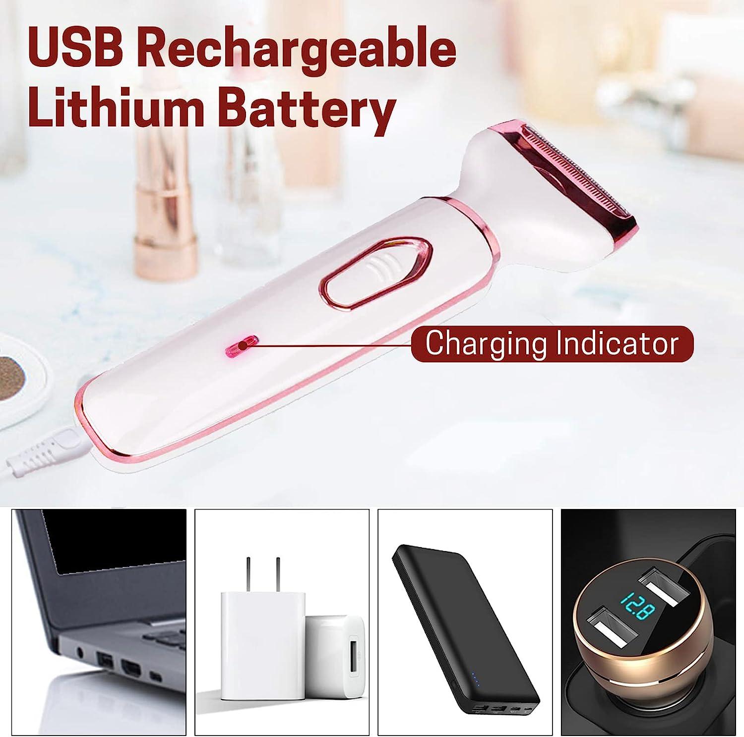 Vacto Electric Razor for Women - 4-in-1 Body Hair Removal & Trimmer ...