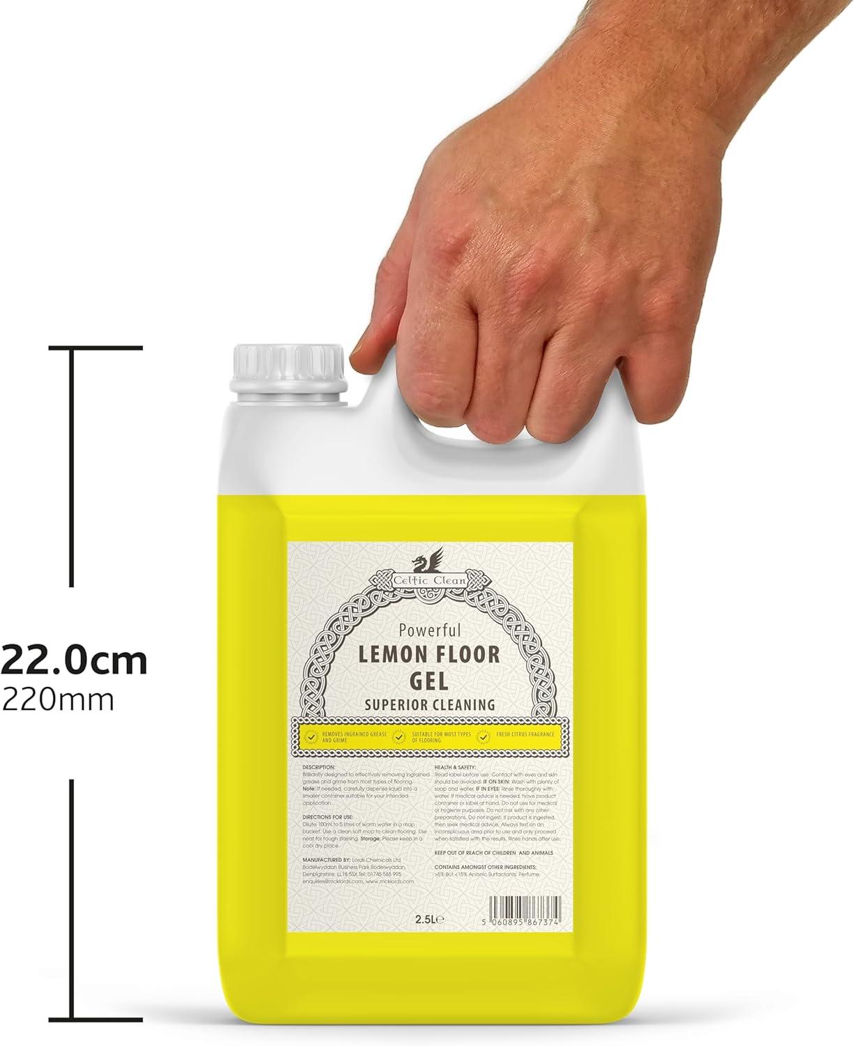 Celtic Clean Lemon Floor Gel - 2.5 Litre: Premium Floor Cleaning ...