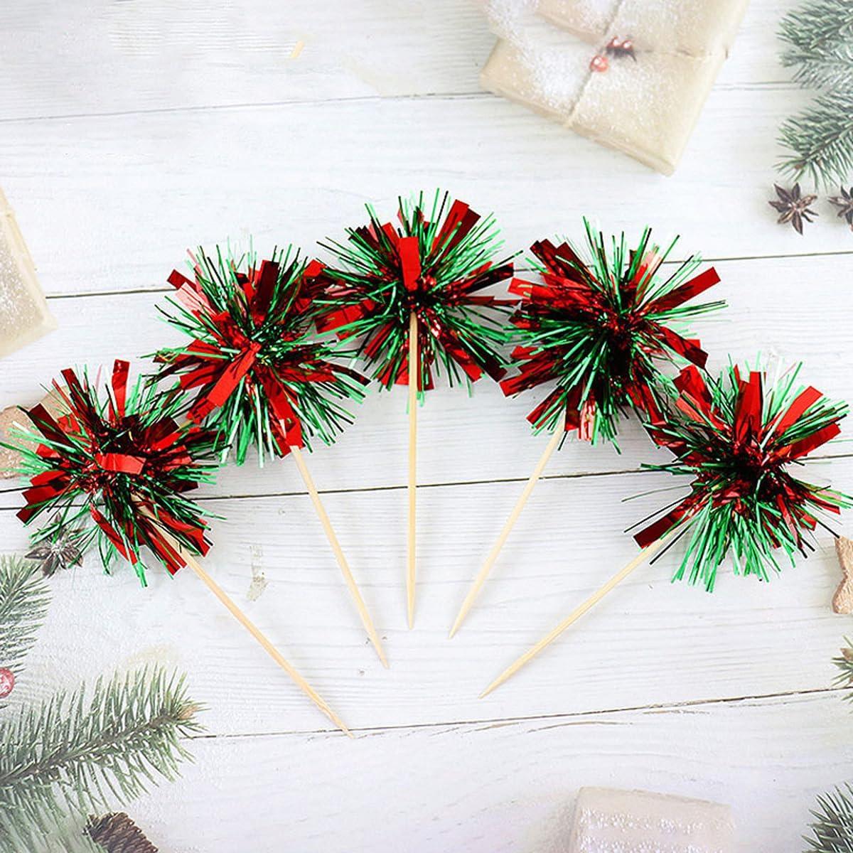 50Pcs Firework Cupcake Toppers Firework Party Picks Cocktail Food Fruit ...