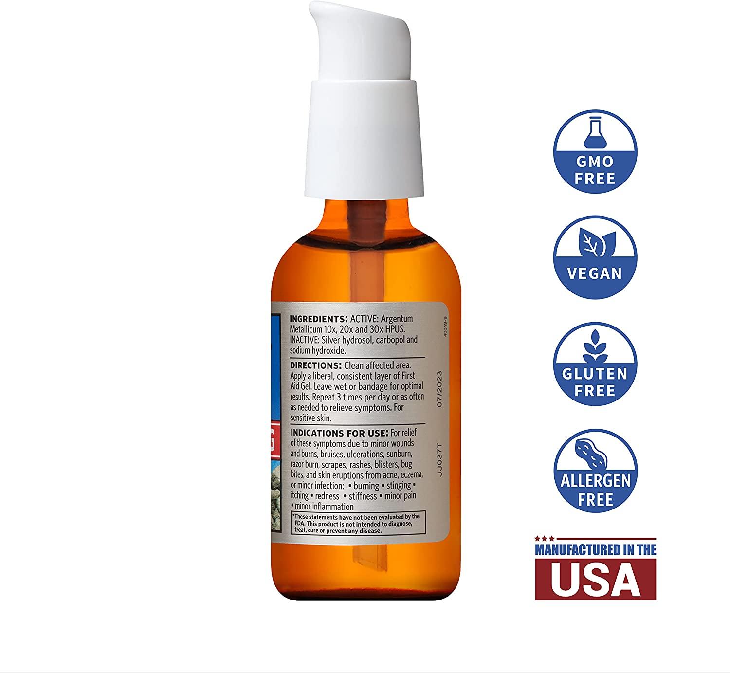 Sovereign Silver First Aid Gel 2 fl oz - Natural Healing with Colloidal ...