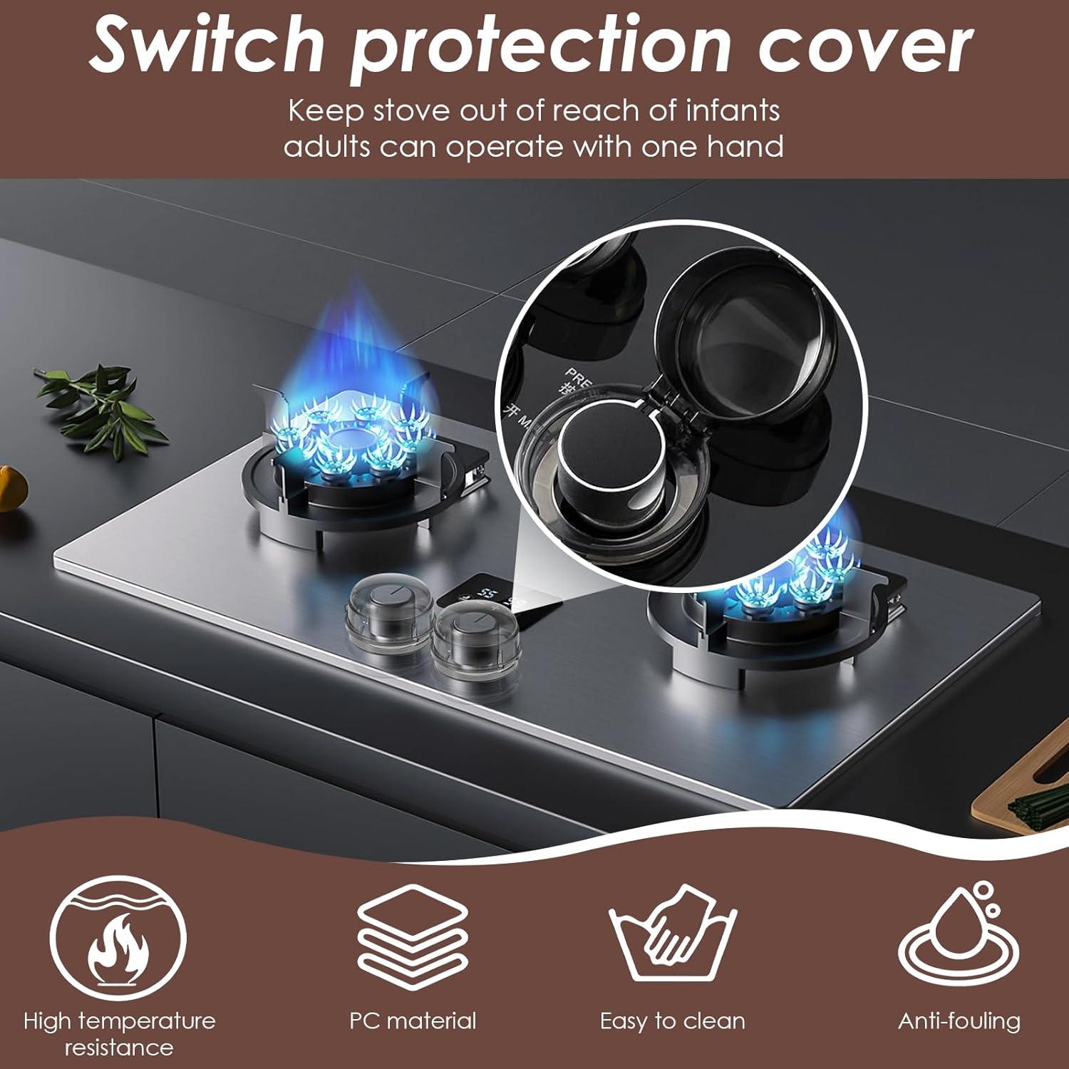 6-Piece Child Lock for Stove Rotary Buttons | Oven Safety Protection ...