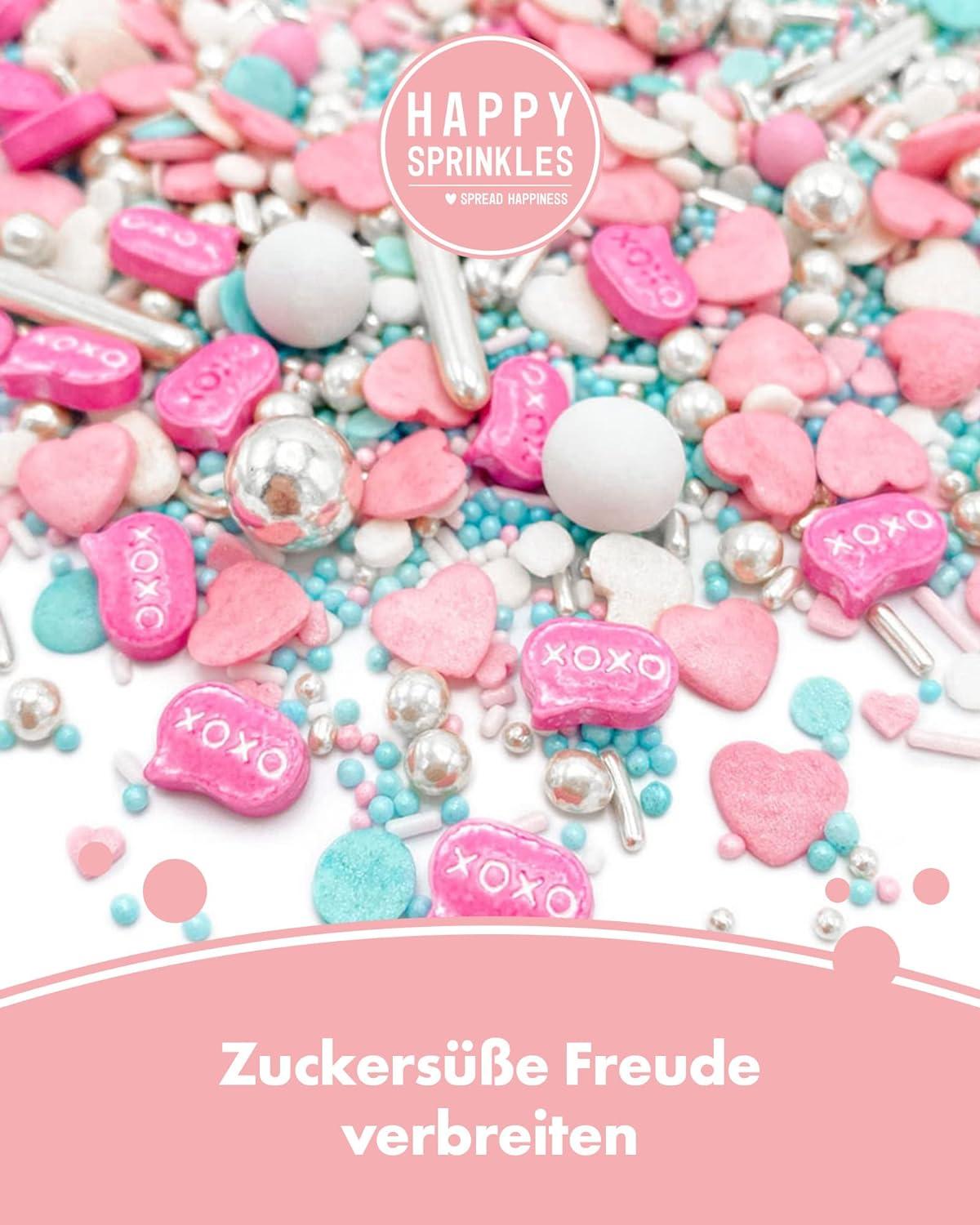 Happy Sprinkles - Sprinkles - New - Hugs and Kisses Sprinkle Mix - 90g ...