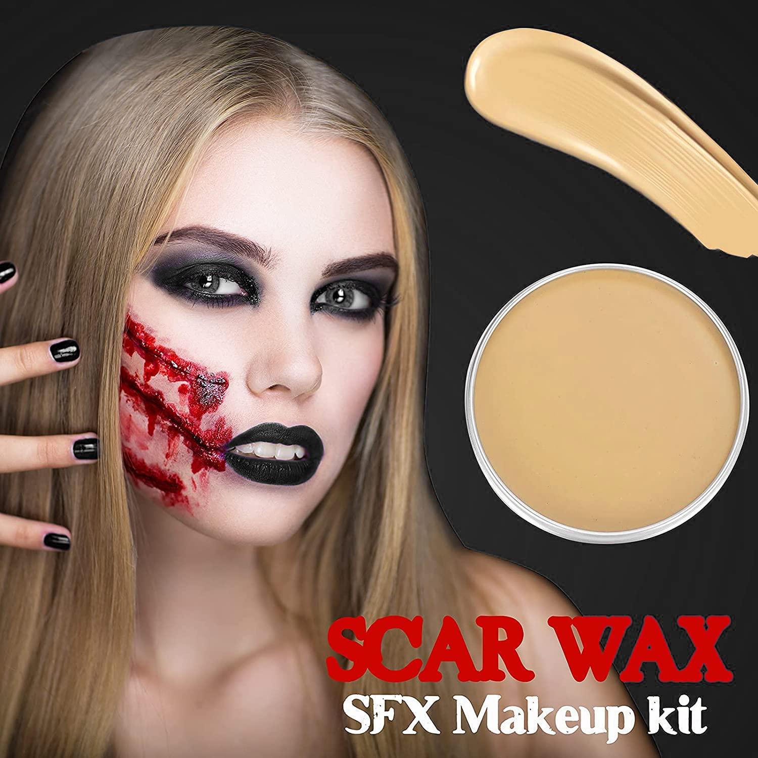 Halloween Makeup Kit | Scab Blood & Special Effects Set | Fake Wound ...