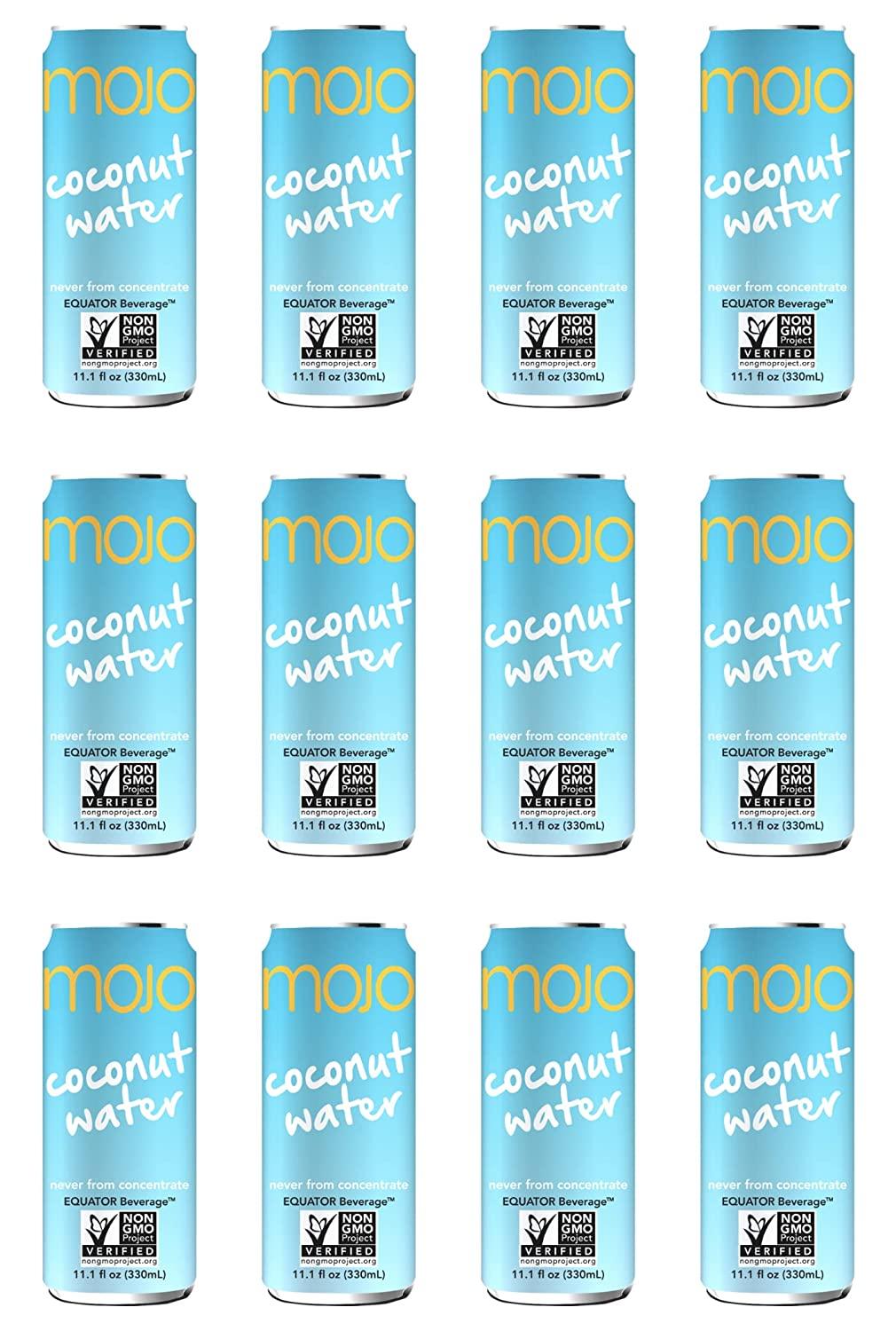 MOJO Coconut Water - 12 Pack | Pure Hydration Boost | Natural ...