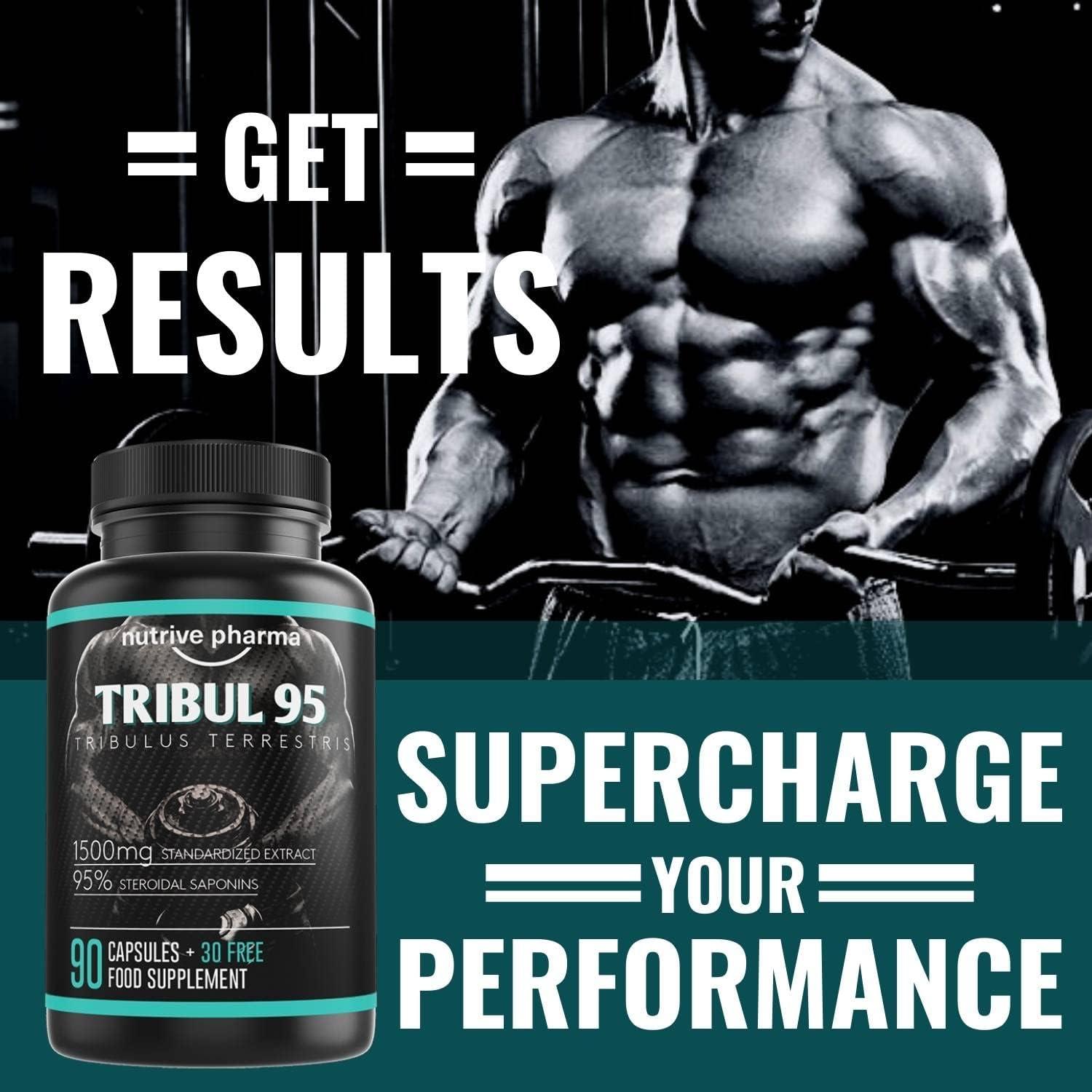 Tribul95 Tribulus Terrestris High-Dose Capsules - 6000mg per Daily Dose ...