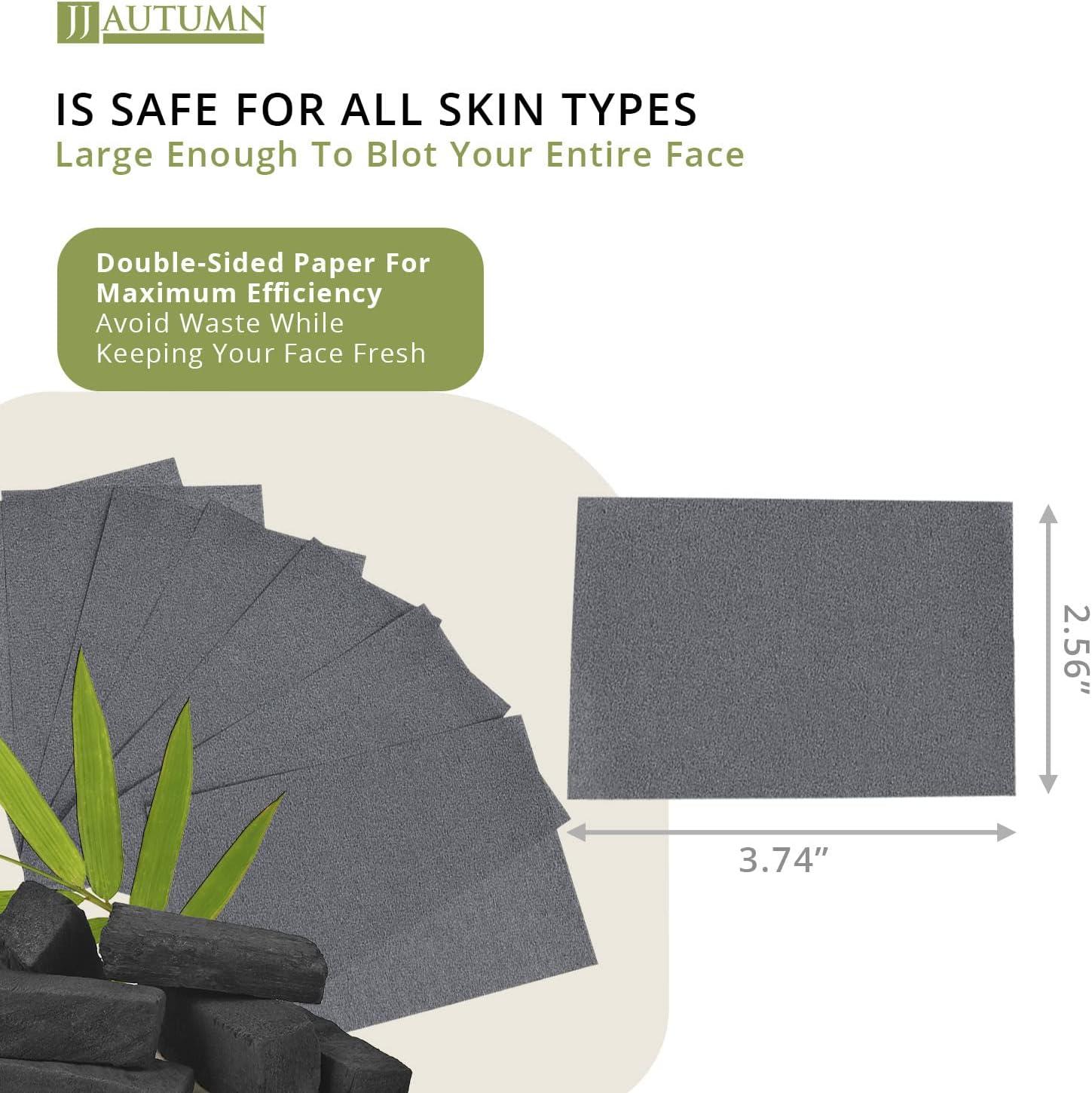 JJ Autumn Bamboo Charcoal Oil Absorbing Tissues - Premium Face Blotting ...