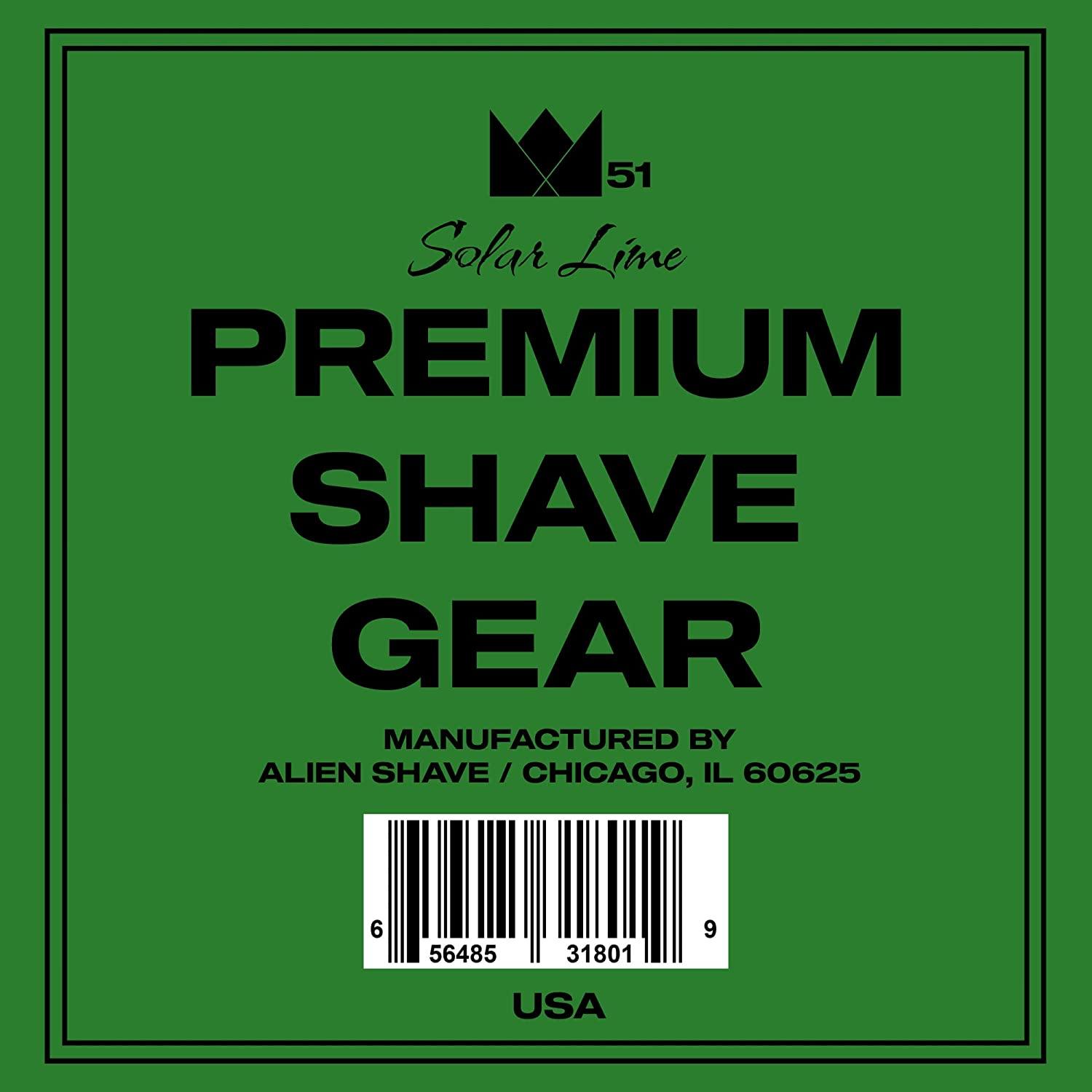 Alien Shave Premium Shaving Soap for Men - Solar Lime 4 Oz (1-Pack ...