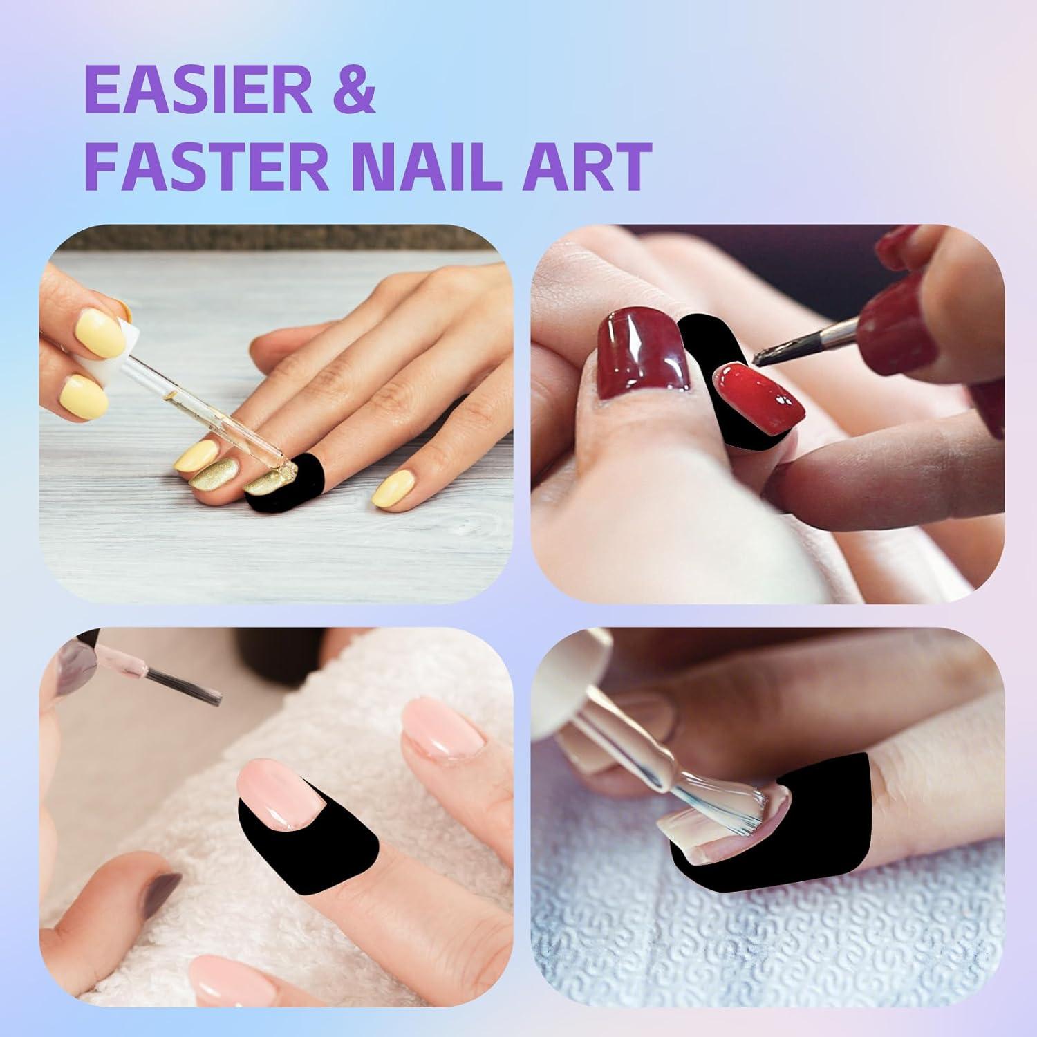 100pcs Nail Cuticle Protector for Nail Painting Nail Polish Peel off ...