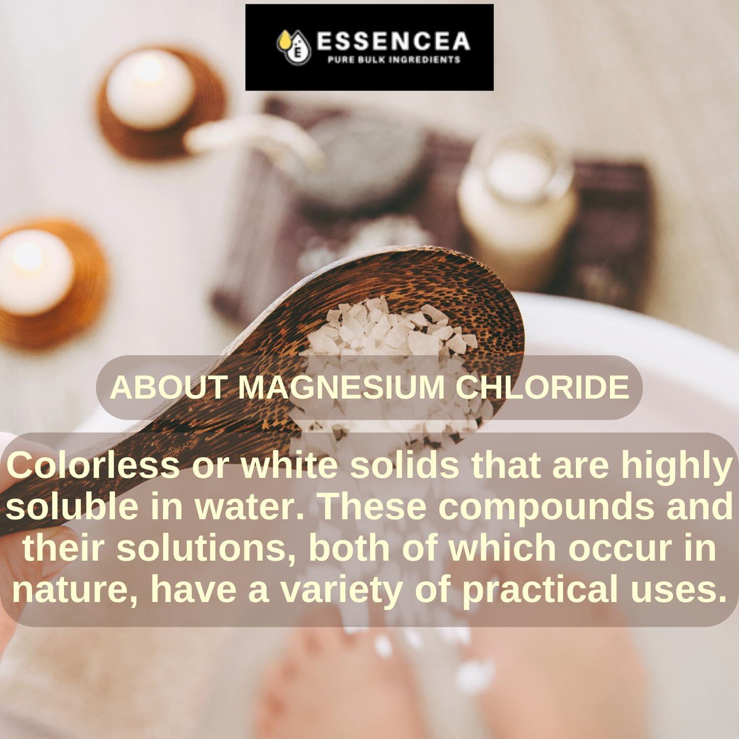 Essencea Pure Bulk Magnesium Chloride Flakes 5lb - Magnesium Supplement ...