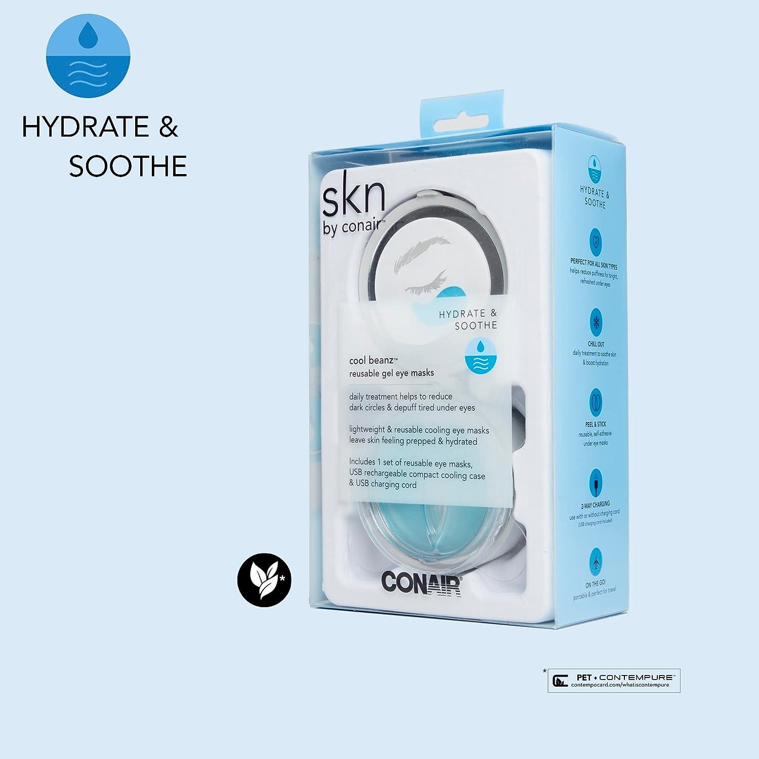 SKN by Conair Cool Beanz Reusable Under Eye Patches | Cooling Eye Mask ...