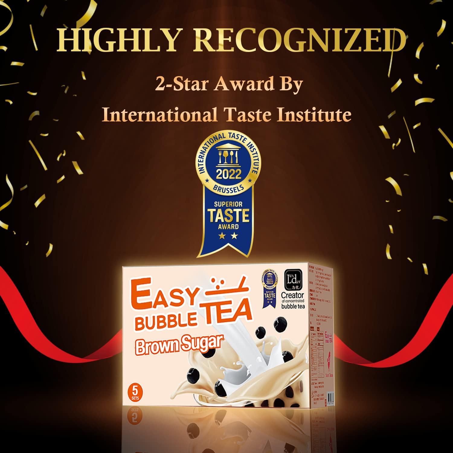 EASY BUBBLE TEA Classic Flavor Kit - Authentic Instant Boba Milk Tea ...