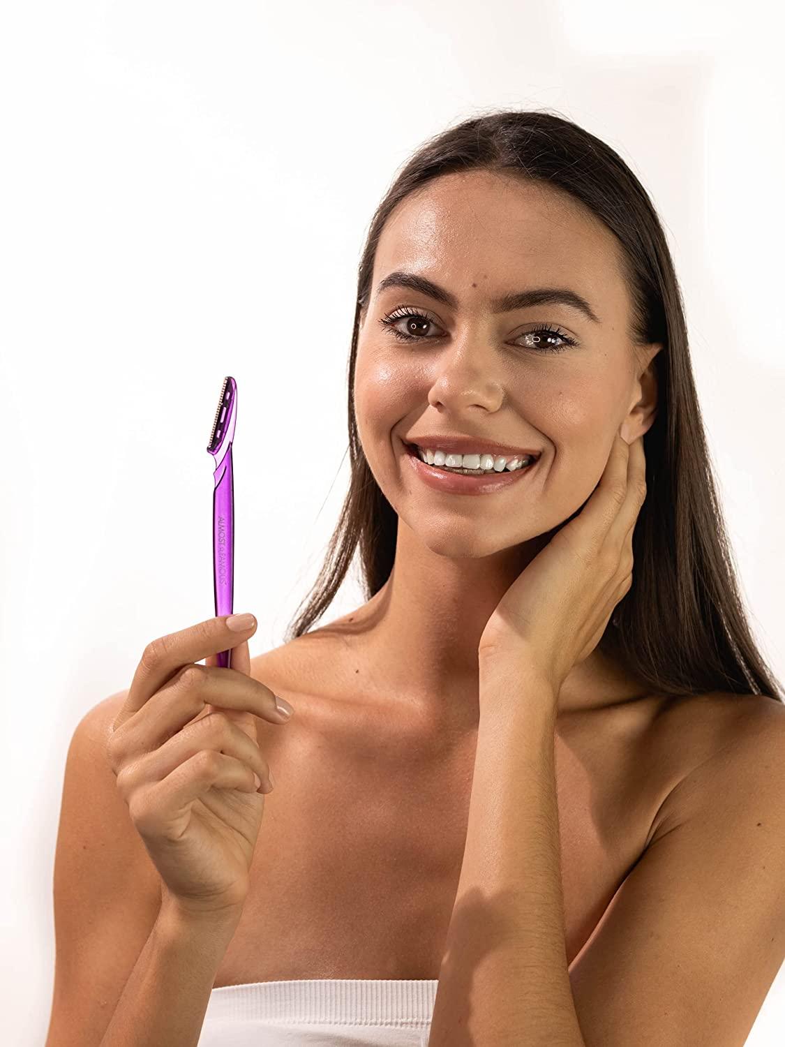 Almost Famous Women's Face Exfoliator Beauty Razors - Orange 3 Pack for ...