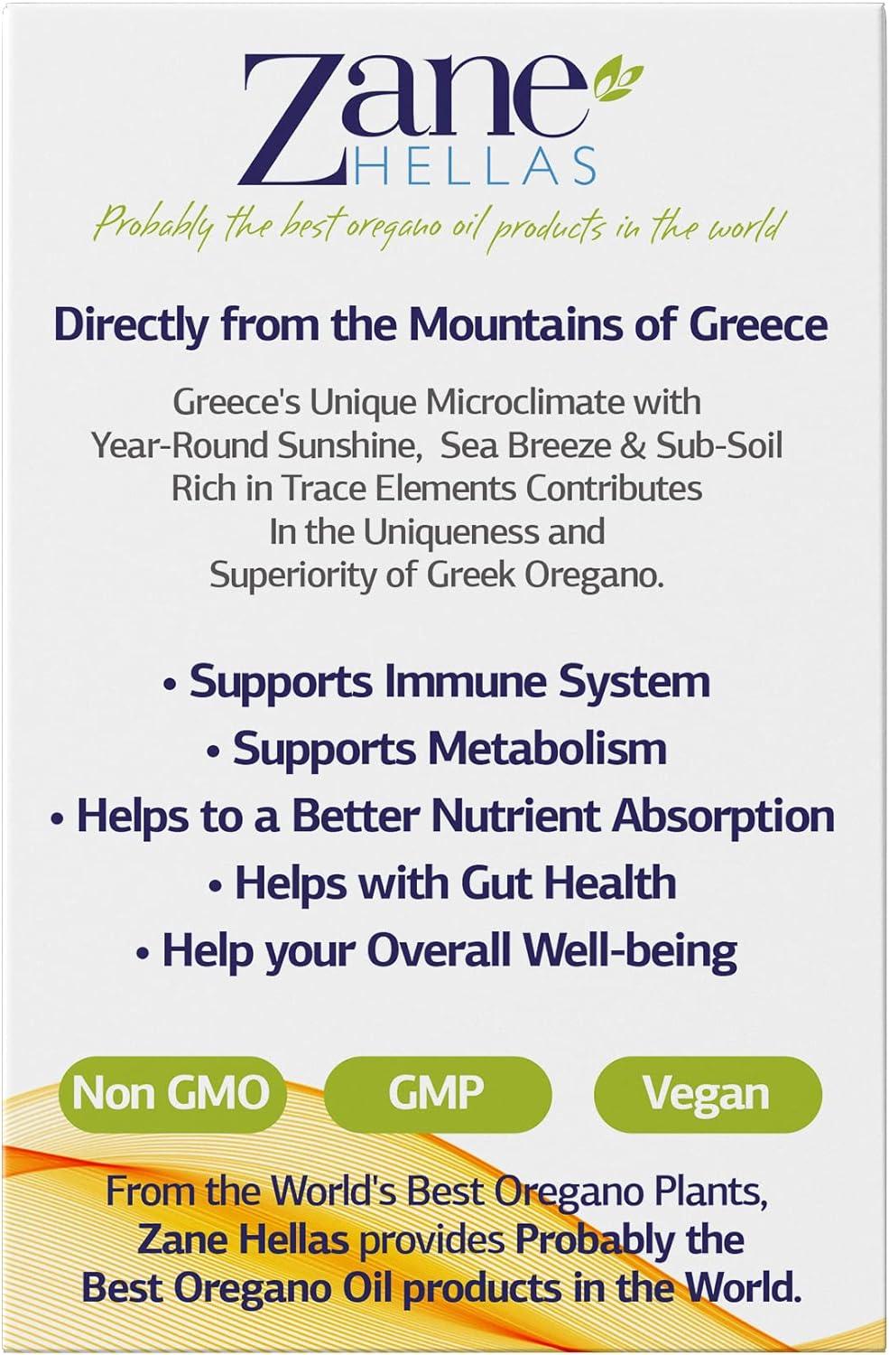 Zane | 100% Greek Undiluted Oil of Oregano | 190 mg Oregano Oil ...