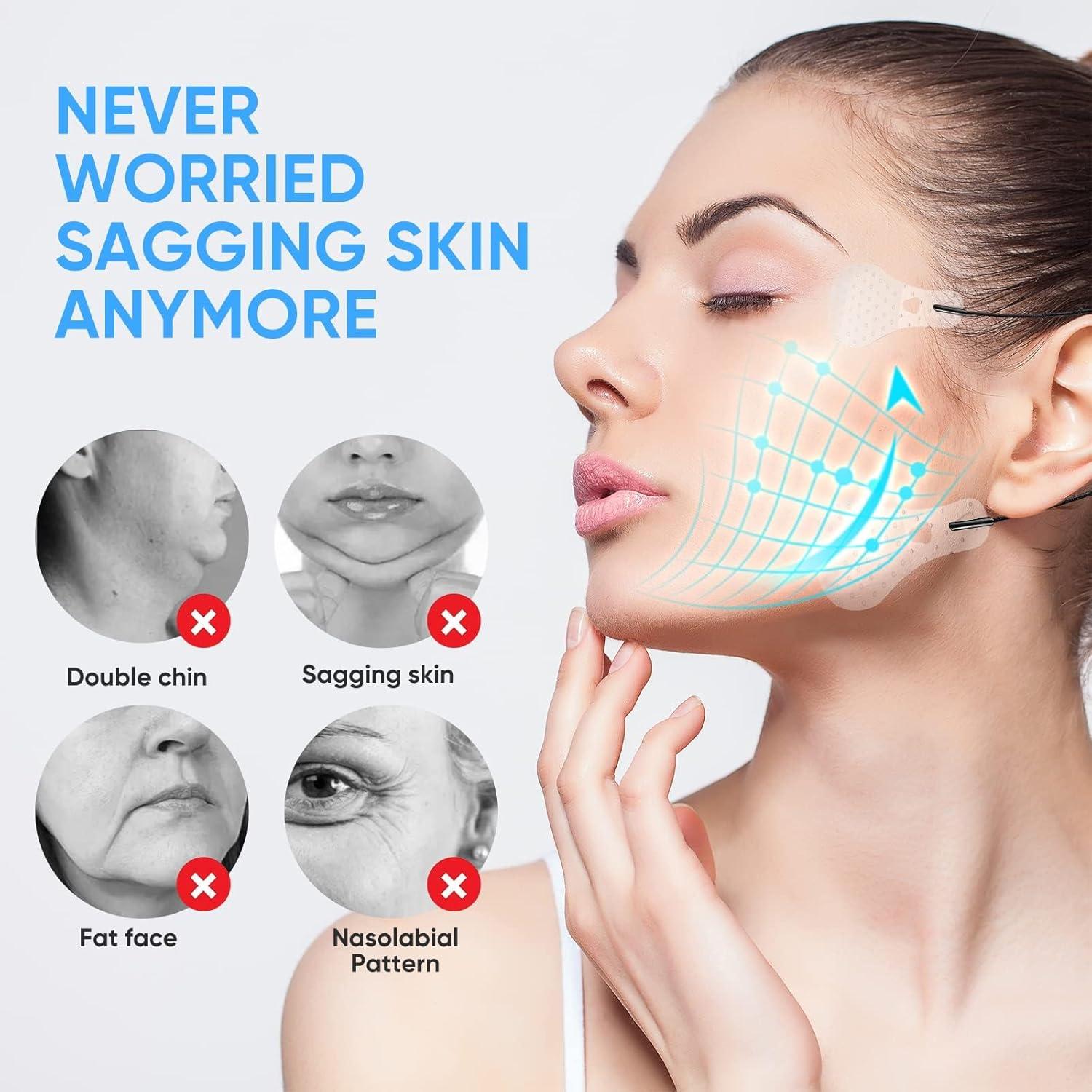 90 Pieces Face Lifting Tape - Invisible Thin Adhesive Stickers for ...