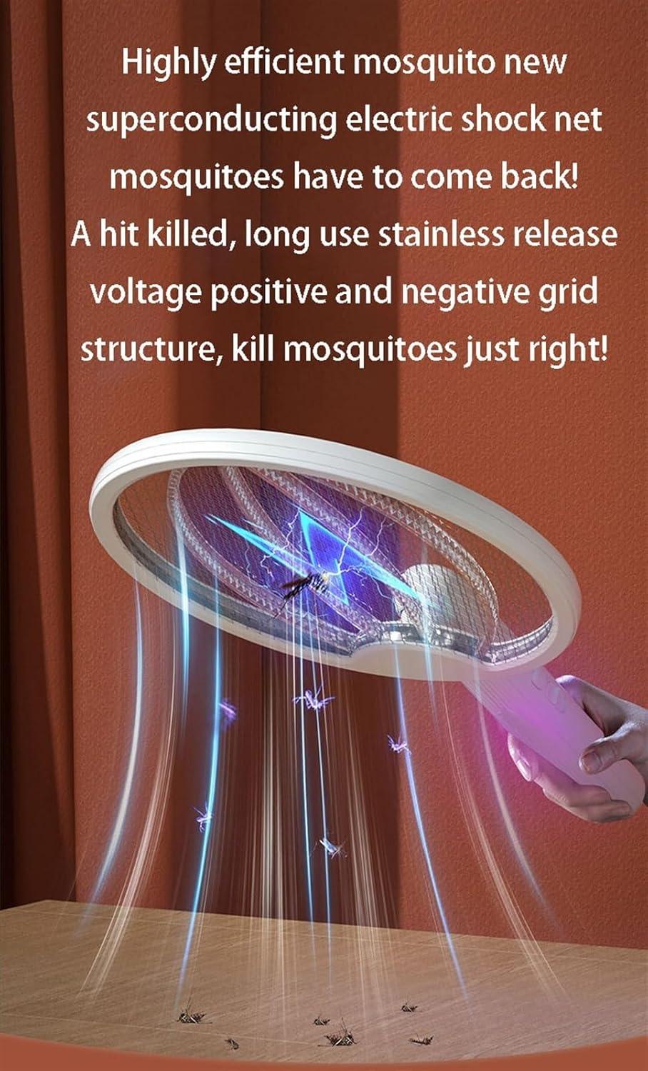 Electric Bug Swatter Rechargeable Bug Zapper 3-in-1 Electric Mosquito ...