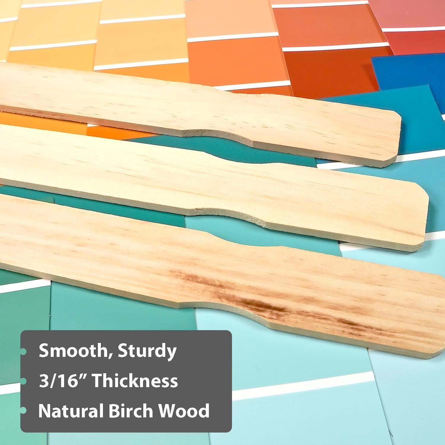 12 Inch Wood Paint Stir Sticks 10 Pack - CraftySticks Garden Markers ...