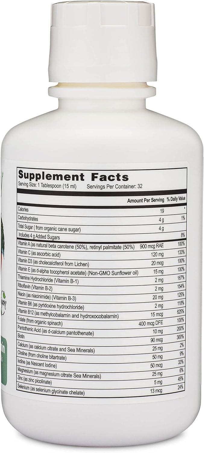 Go Healthy Kids Vegan Liquid Multivitamin - Organic Immune Support ...