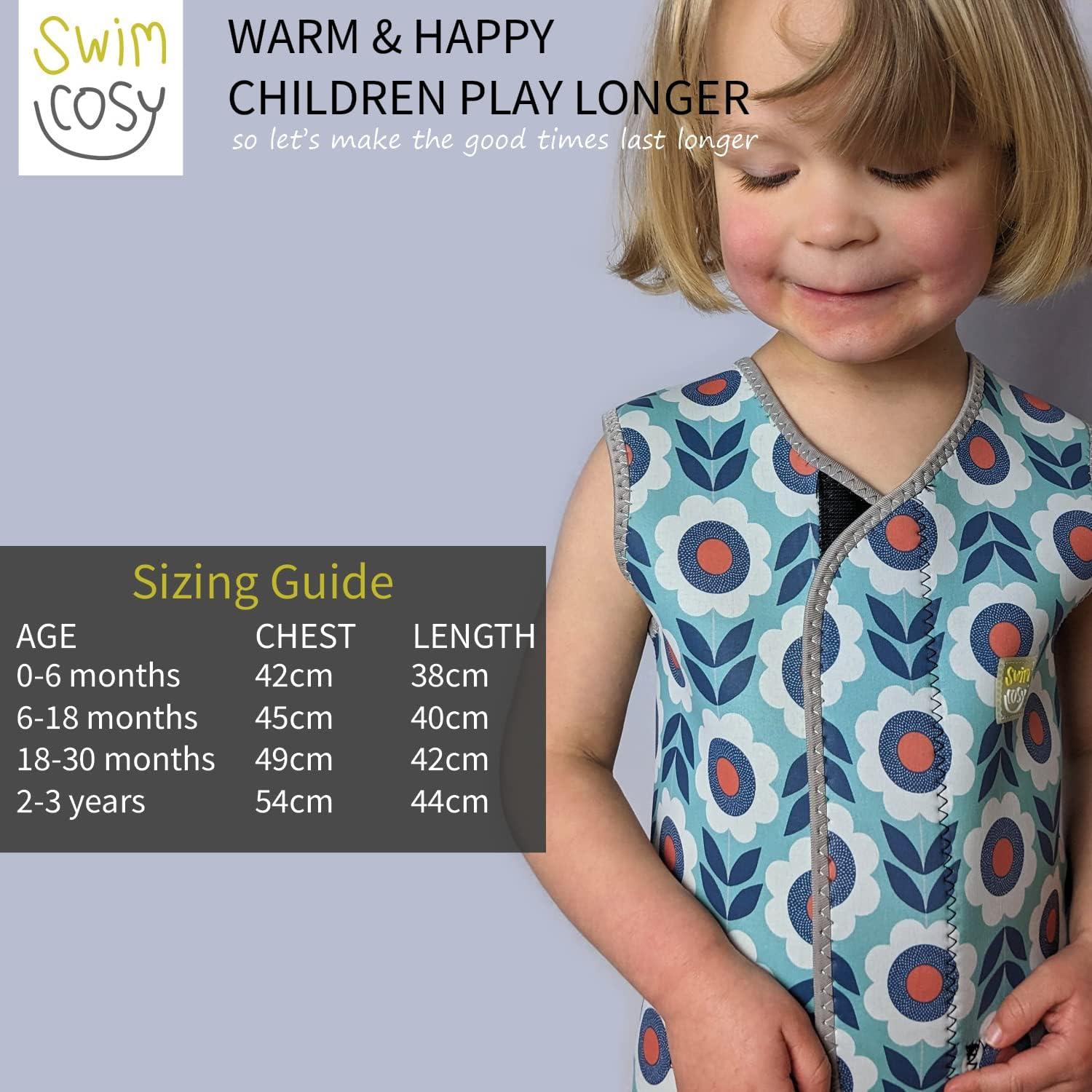 Swim Cosy Baby/Toddler Wetsuit Vest UPF50 - Neoprene Wrap Design Boys ...