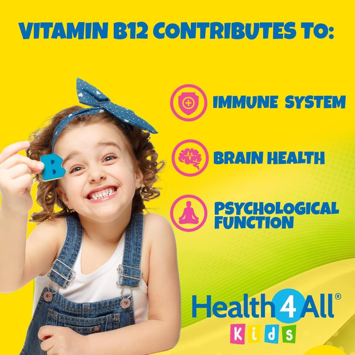 Kids Vegan Vitamin B12 2.5mcg Sublingual Chewable Tablets - Orange ...