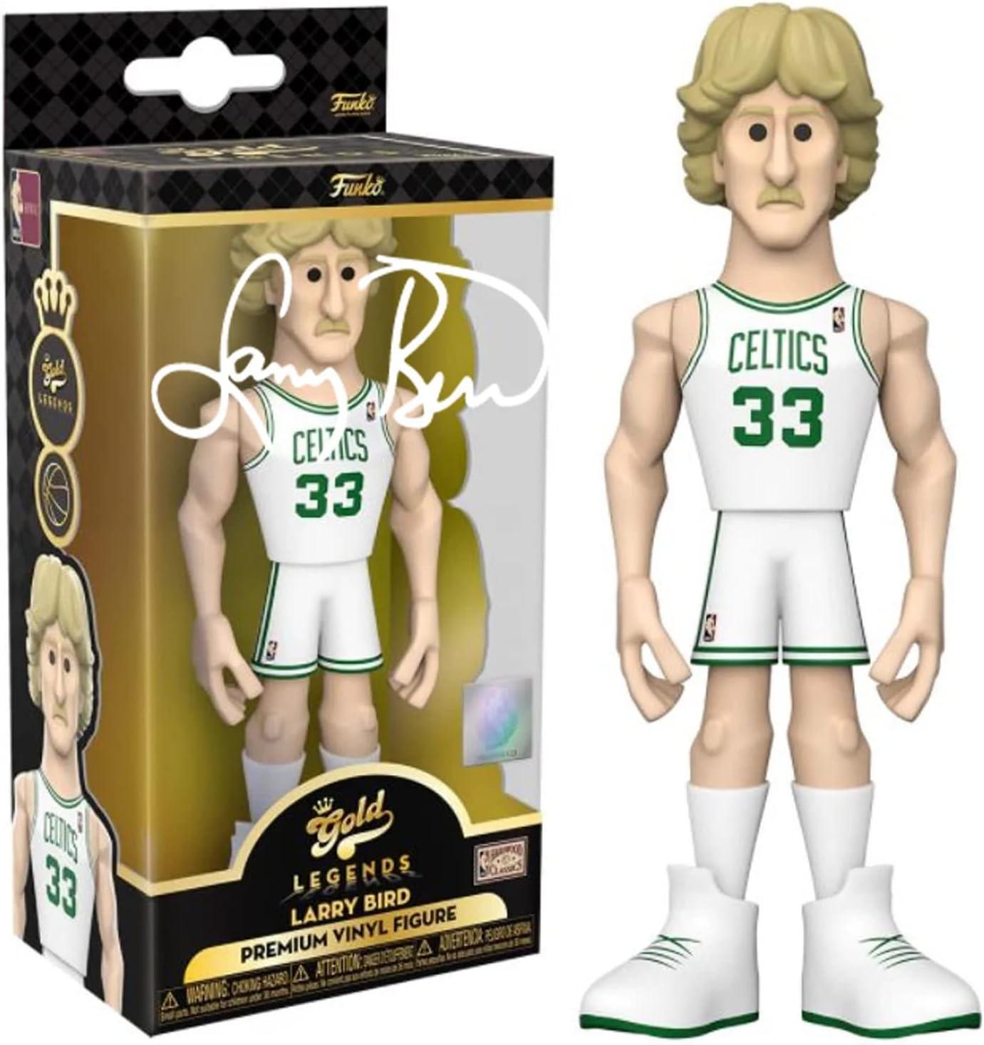 Larry Bird Facsimile Signed Reprint Laser Autographed Funko POP! Gold ...
