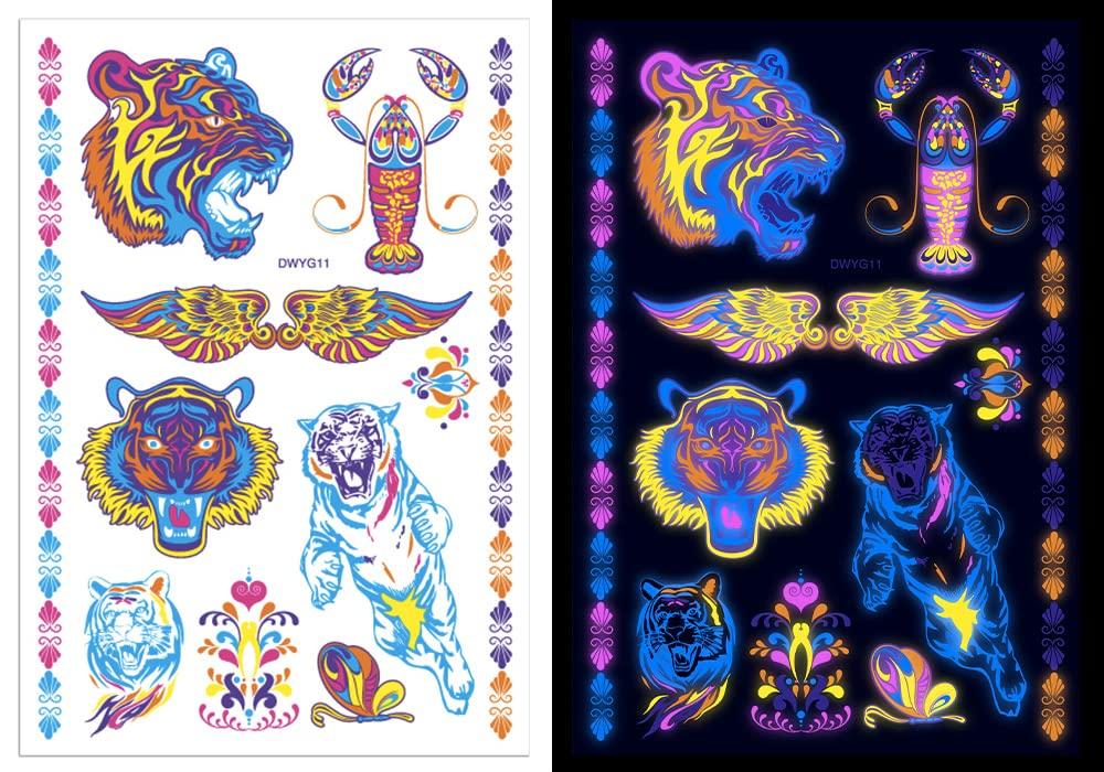 Neon color tattoos | Orangetattooshop.com
