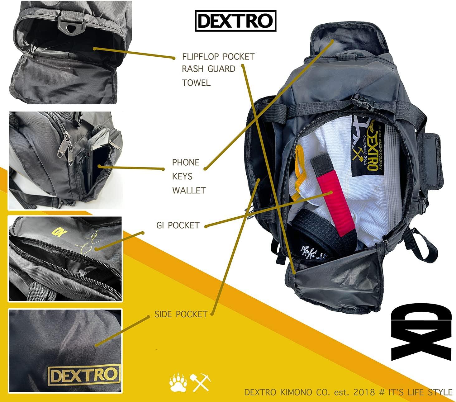 BJJ Gi Bag: All-In-One Convertible Duffel Backpack for Jiujitsu Kimono ...