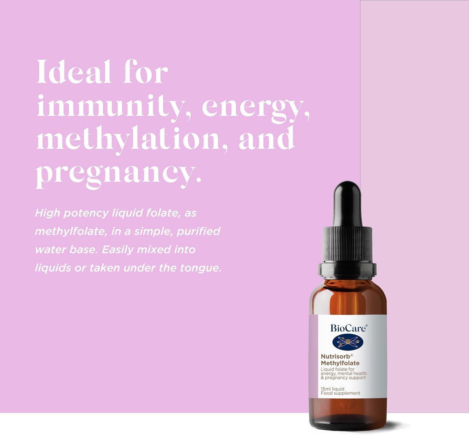 BioCare Nutrisorb Methylfolate 15ml - High Potency Liquid Folate for ...