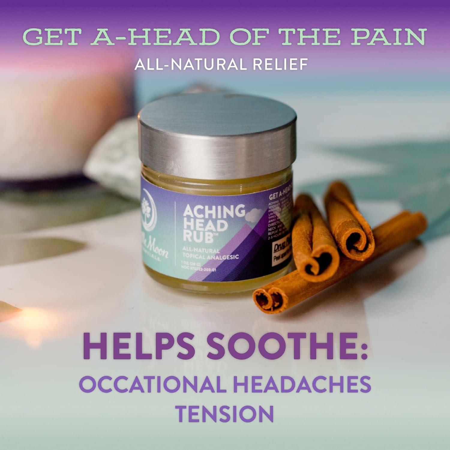 Little Moon Essentials Aching Head Rub 1 oz - Topical Analgesic for ...