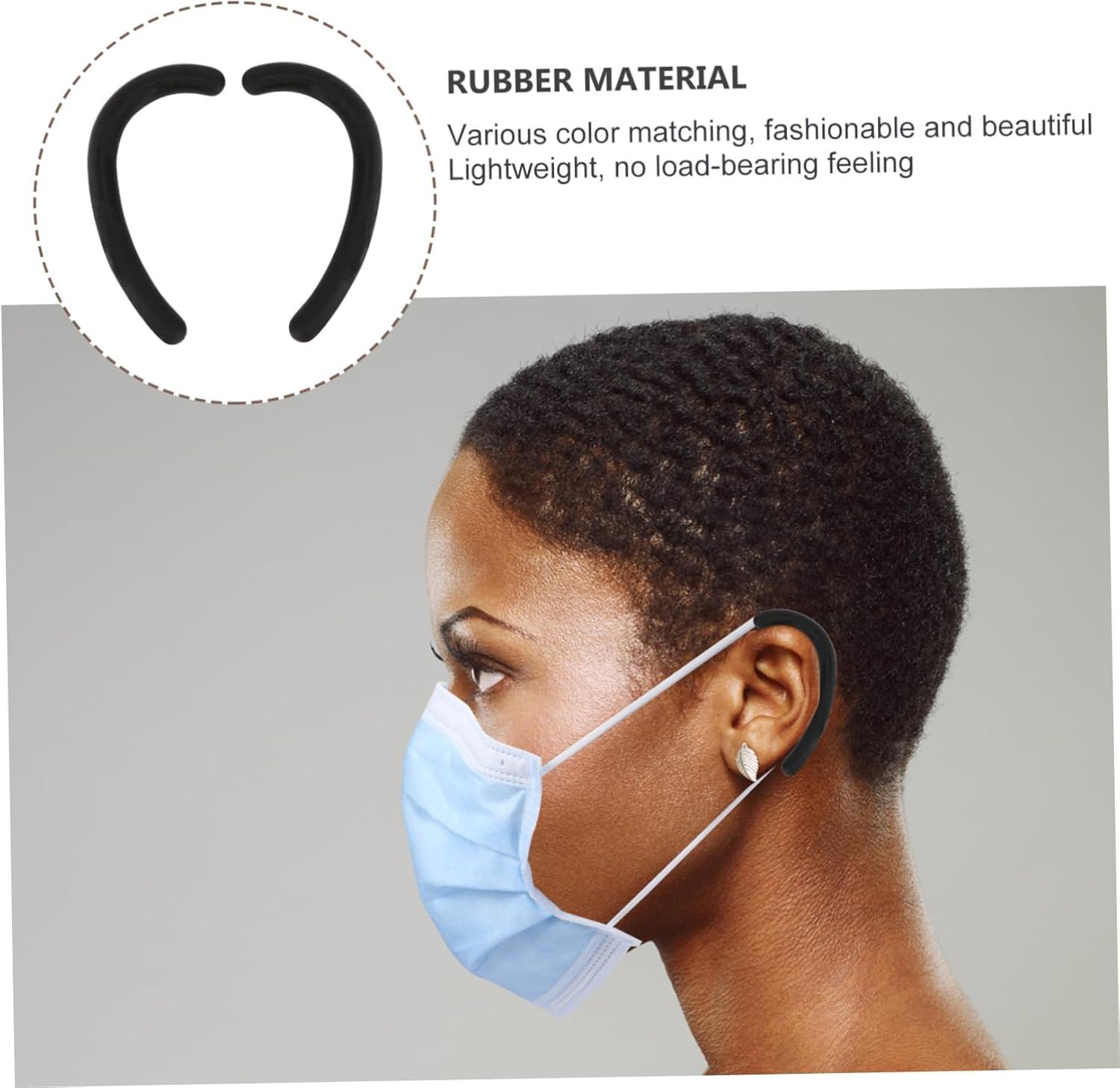 Solustrie 30 Pairs Anti-Snag Ear Bracket Hooks for Children's Face ...