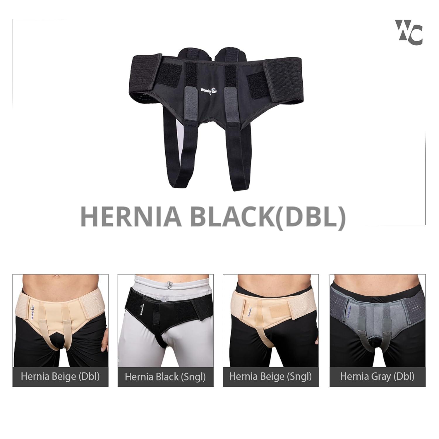 Buy Wonder Care Black Inguinal Hernia Support Truss - Adjustable ...