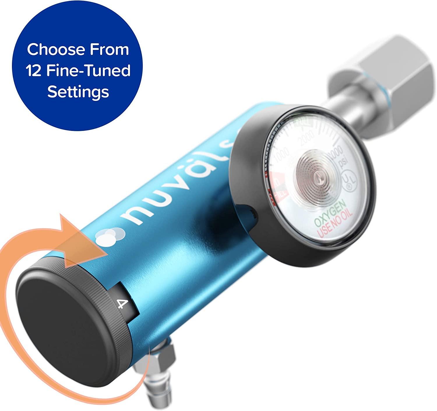Nuvlsa Ozone Therapy Low Flow Oxygen Regulator - Easy to Use ...