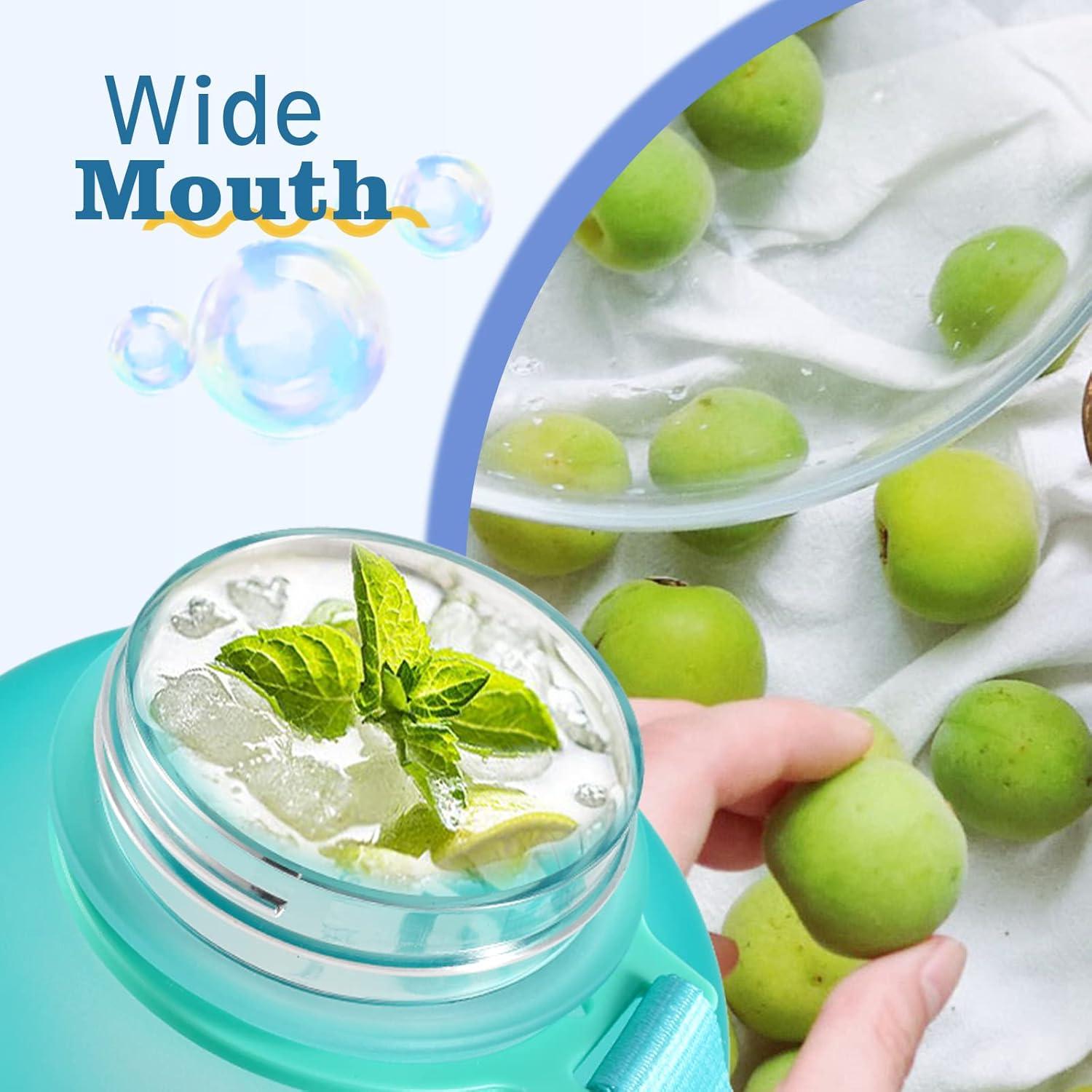 Myforest 2.2L Large Drinking Bottle - BPA-Free Time Marking Fall-Proof Folding Lock | 2200ml ...