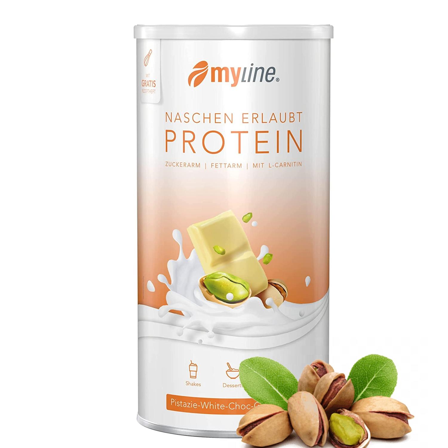 Myline Protein Shake Powder - 400g Pistachio Flavor & Tape Measure ...