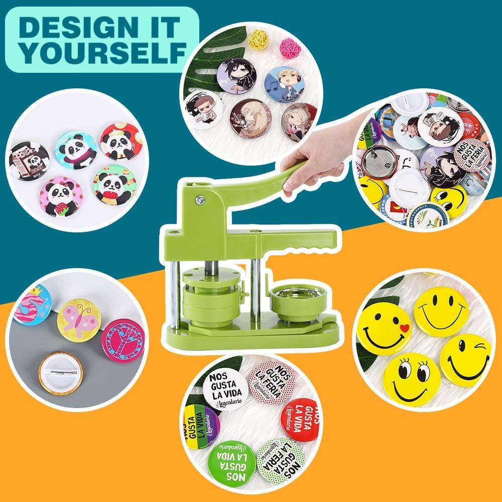 Happizza Button Maker Machine (3rd Gen) Installation-Free, 58mm (2.25in ...