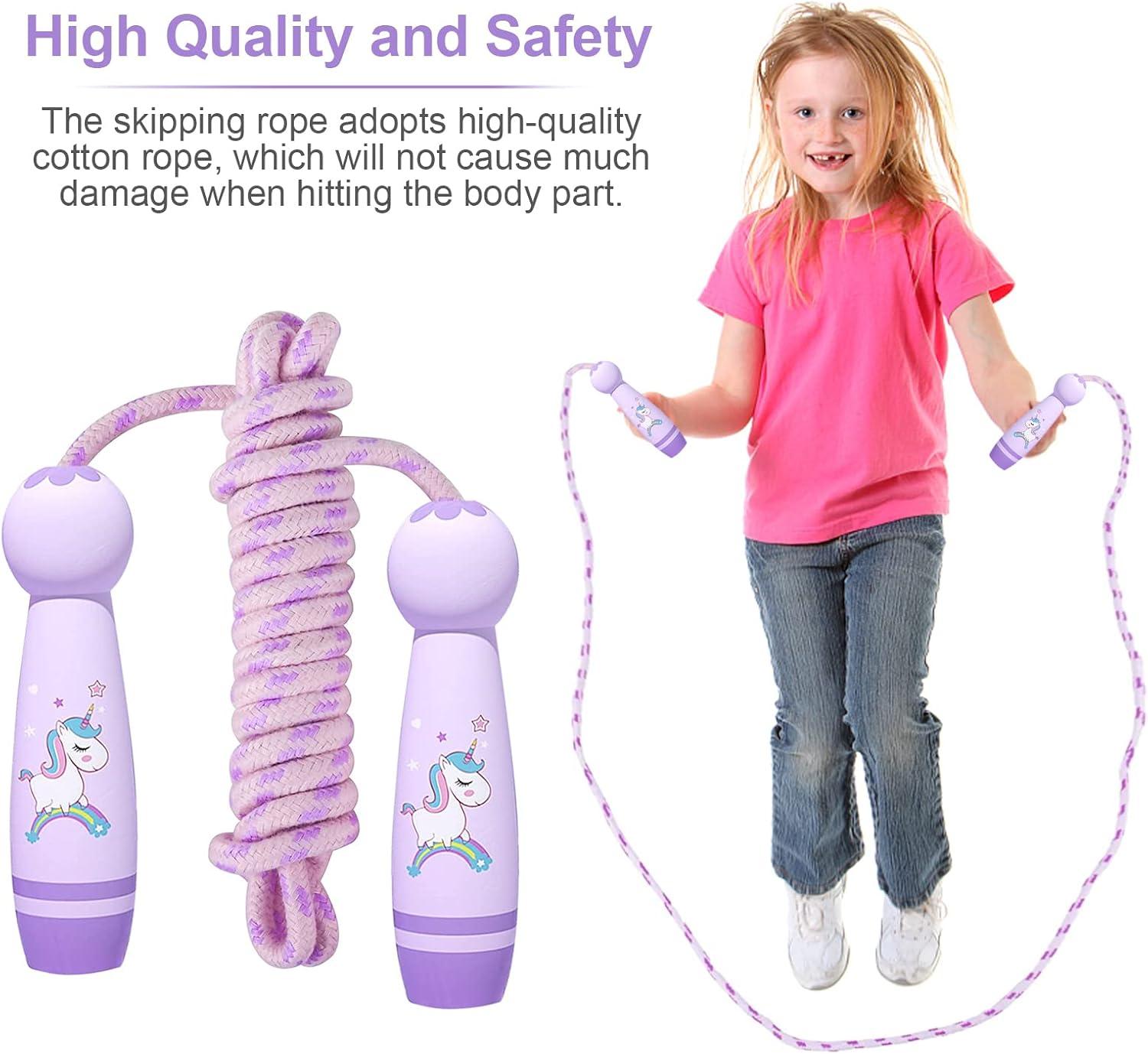 Buy Unicorn Jump Rope for Kids - Adjustable Cotton Rope with Cartoon ...