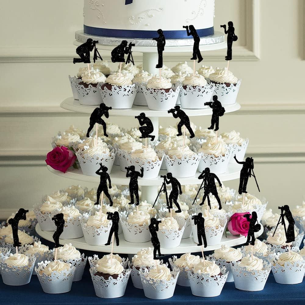 Photographer Happy Birthday Cake Topper-Camera Photographer Cupcake ...