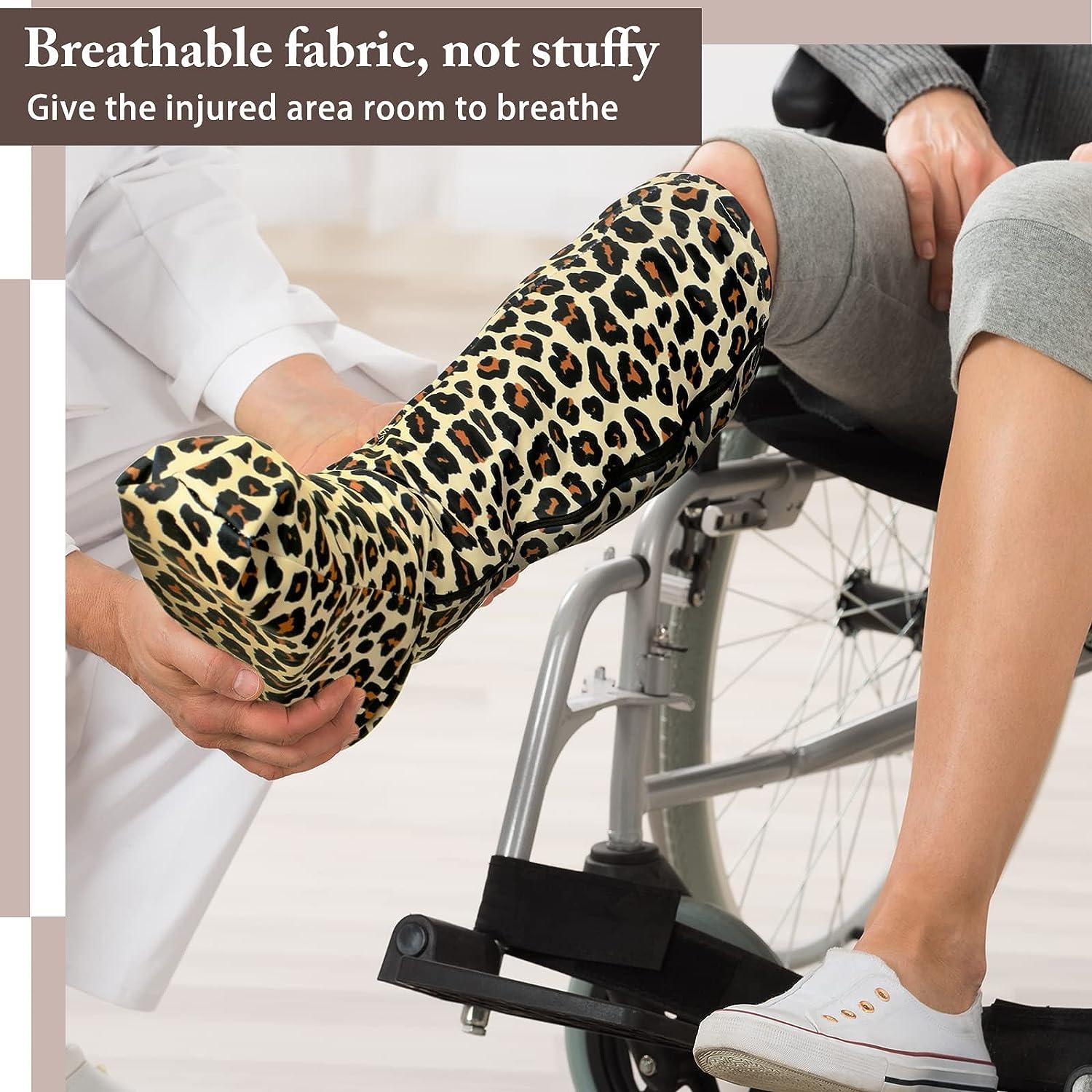 Colarr 6-Piece Zippered Leg Cast Cover Sleeve for Below the Knee - 15 ...