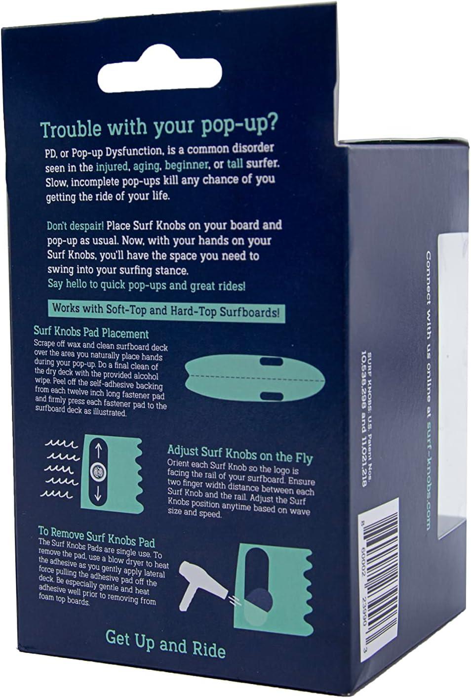 Surf Knobs Pop-Up Surfing Accessory - Improve Pop-Ups for Surfers ...