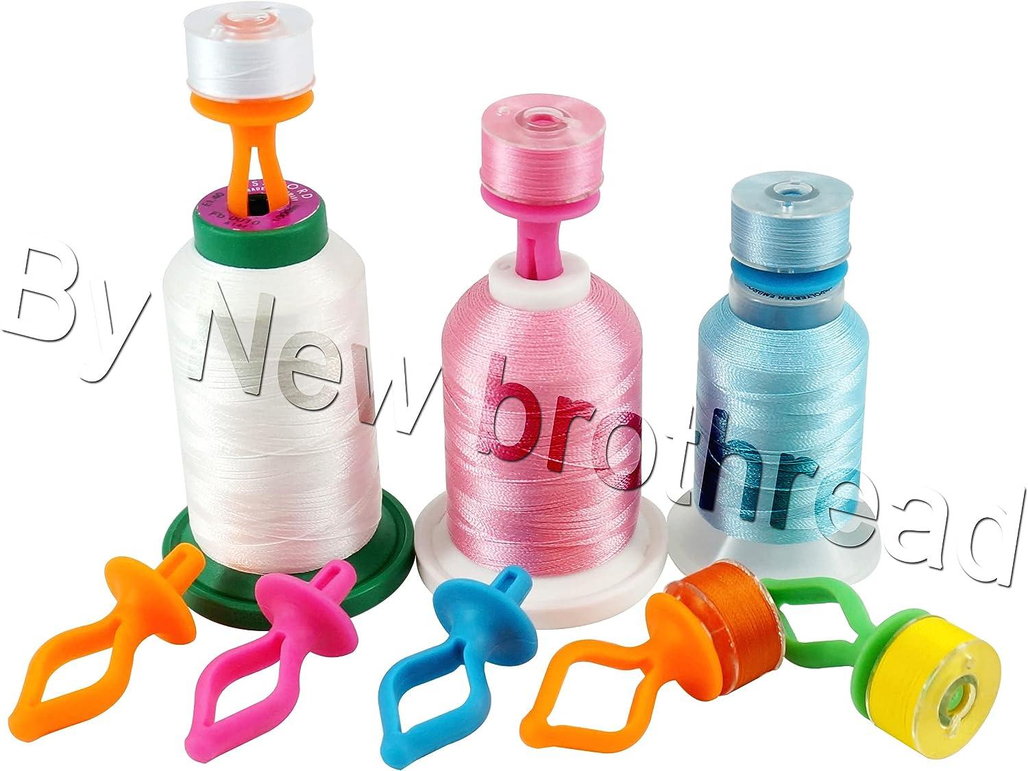New brothread 100pcs Mix NOTIONS: Thread Spool Savers, Bobbin Holders ...