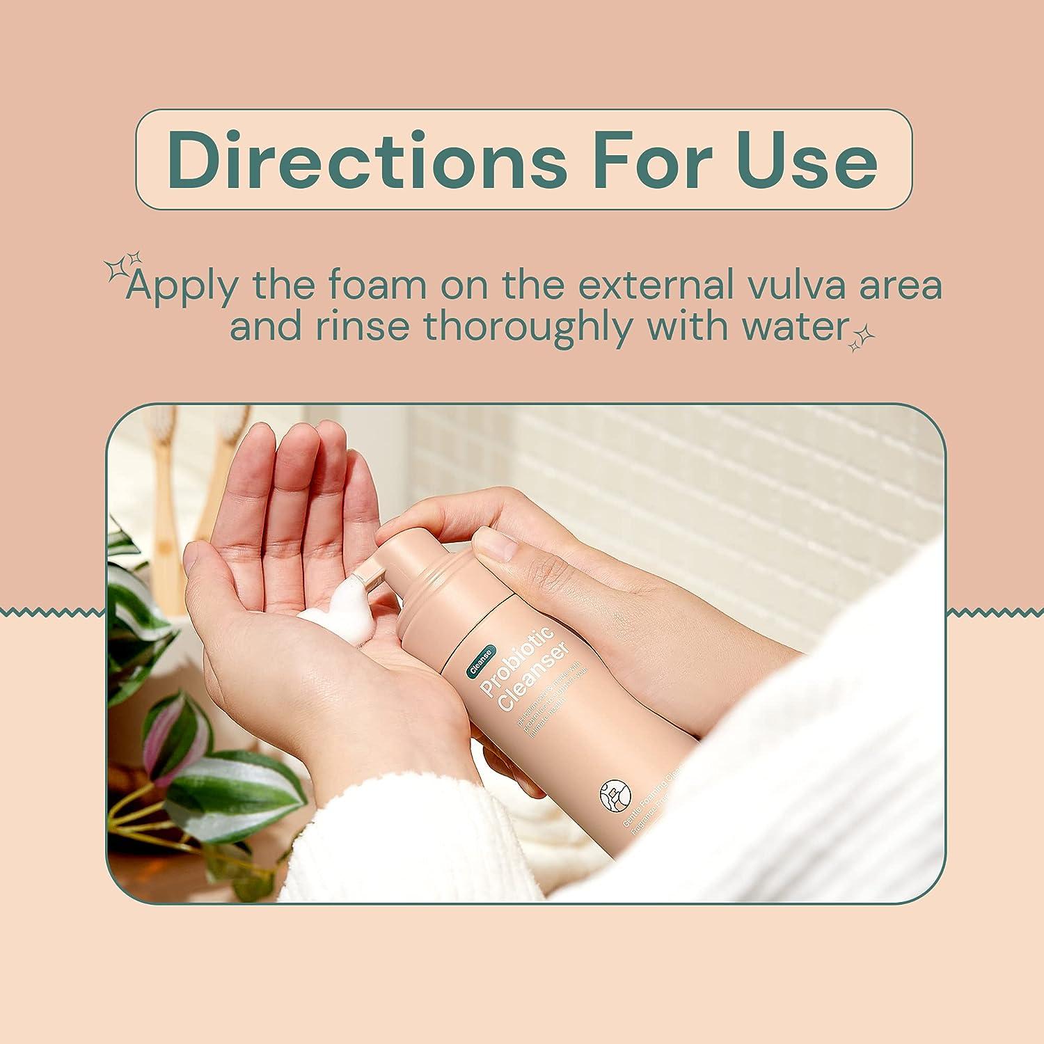 Ease Probiotic Cleanser Intimate Foaming Wash 150ml - Gentle Feminine Care Formula | Soothes ...