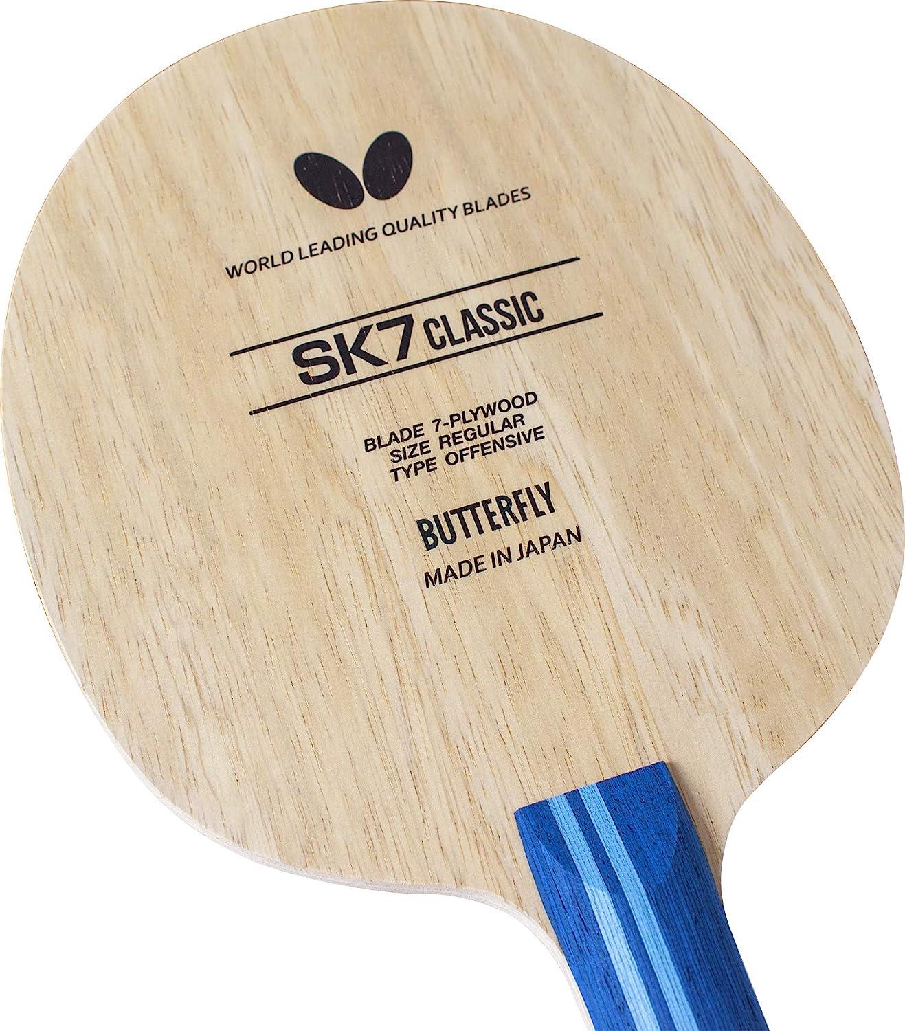 Butterfly SK7 Classic Table Tennis Blade - Professional 7-ply All-Wood Blade | Made in Japan ...