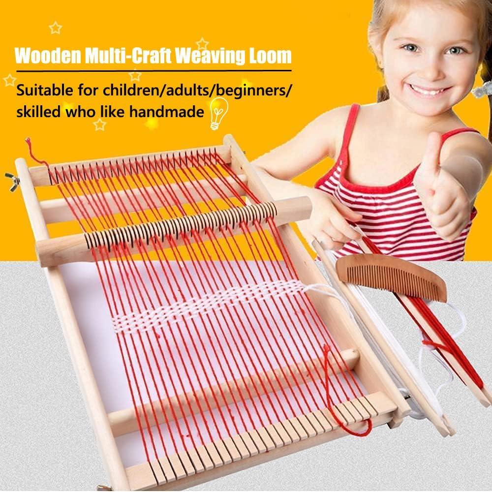 Wooden Multi-Craft Weaving Loom Kit - Large Frame 9.85x15.75x1.3inch ...