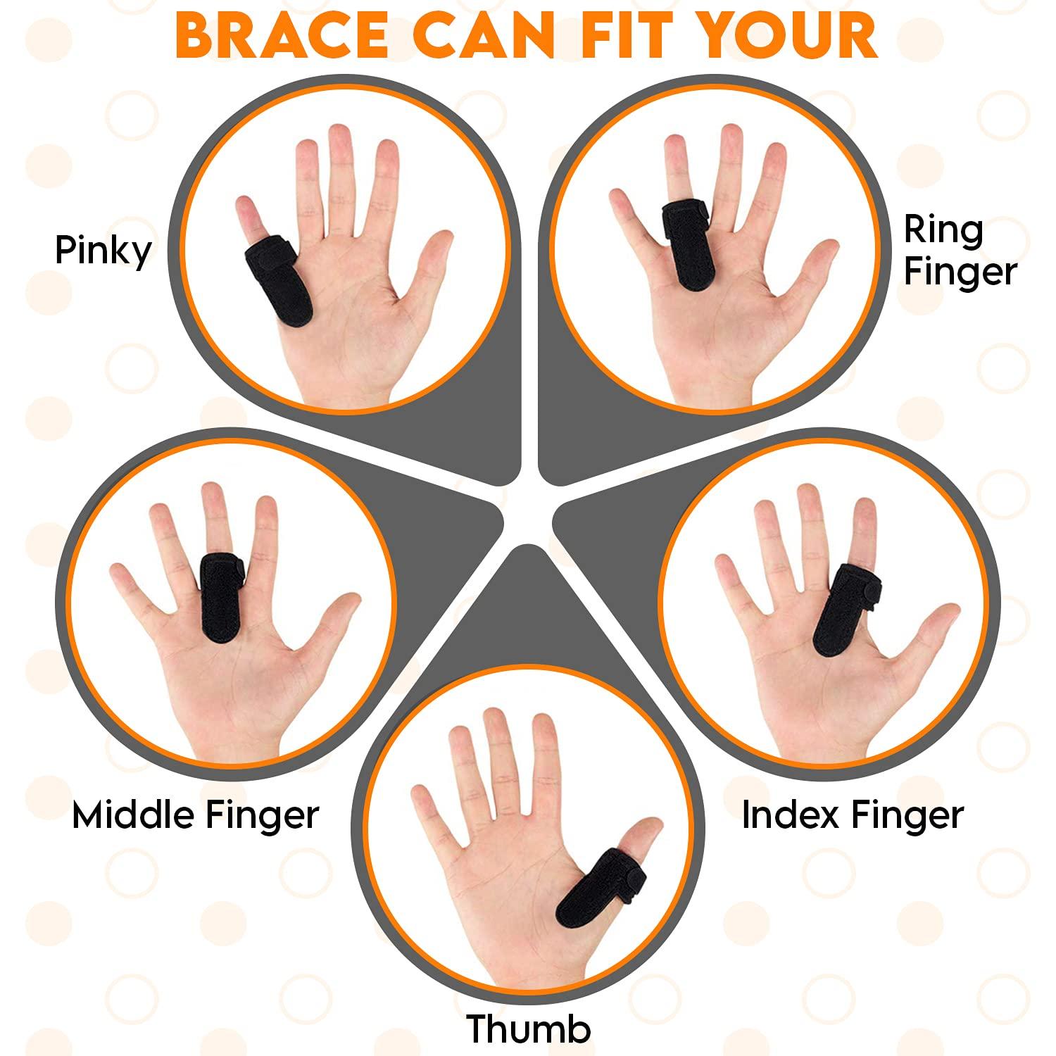 CTR Band Trigger Finger Splint - Support Brace for Curved, Bent, or ...