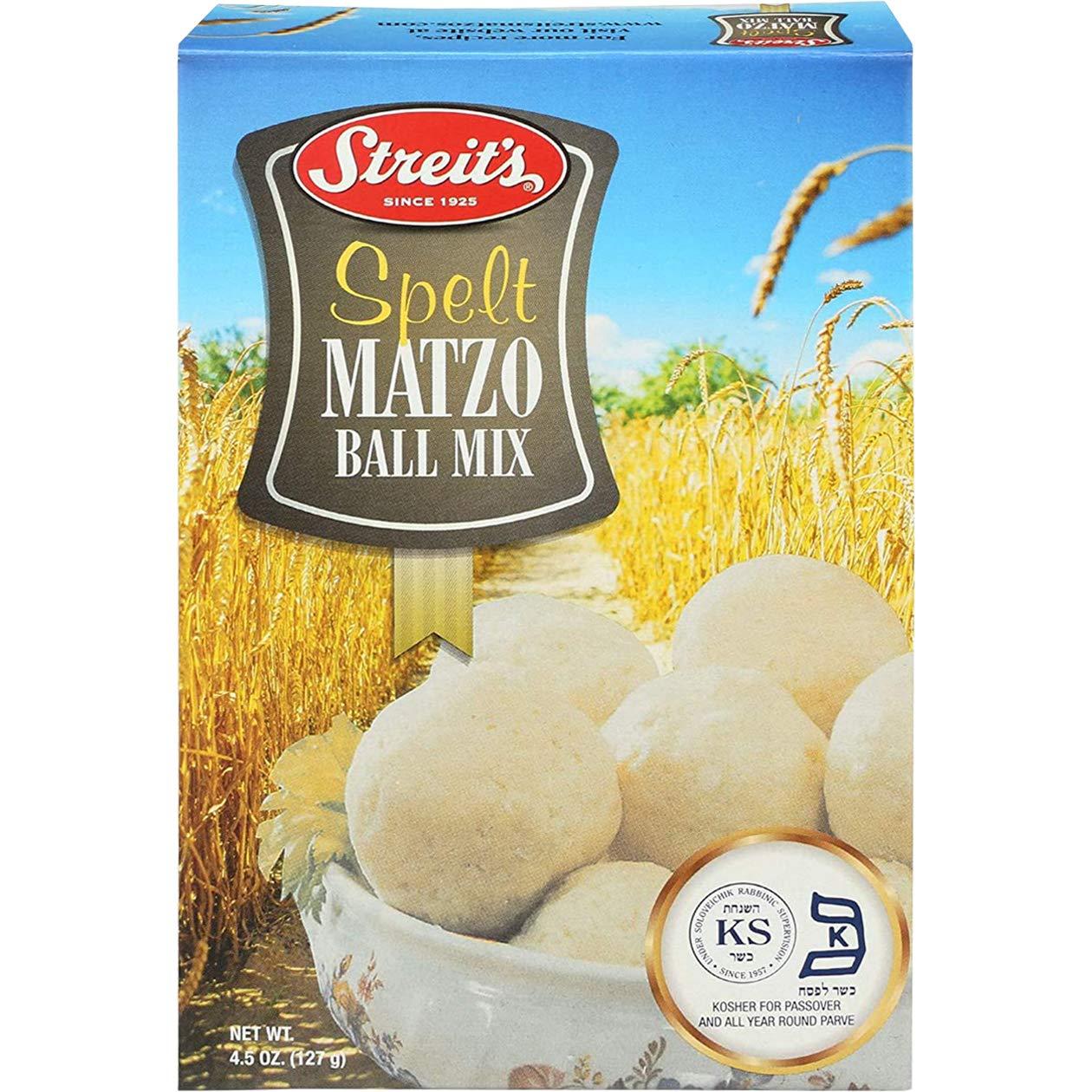 Spelt Matzo Ball Mix 4.5 Oz (Kosher for Passover) - 3-Pack | Gluten-Free & All Year Round | Buy ...