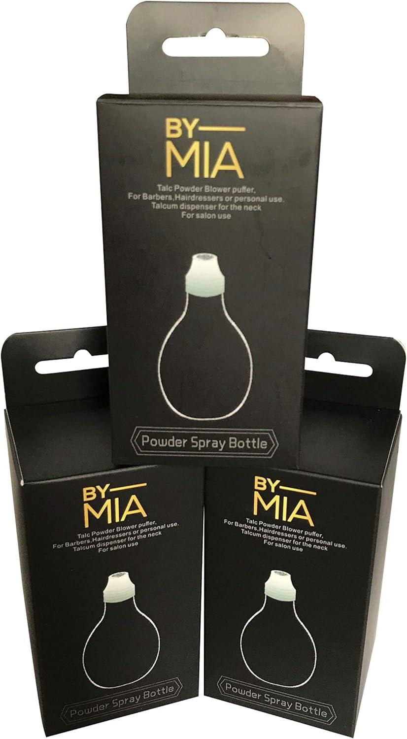 BY MIA Talc Powder Blower Puffer for Barbers & Hairdressers - Talc ...