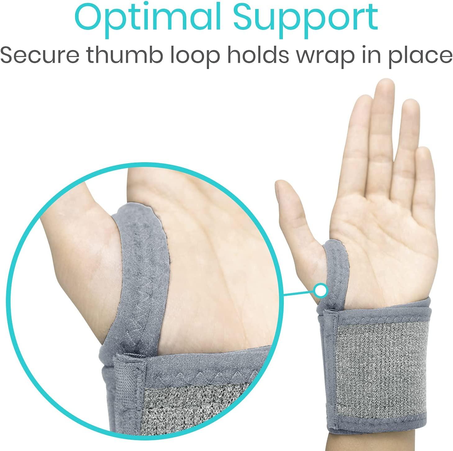 Vive Wrist Wraps Brace - Tendonitis & Carpal Tunnel Support ...