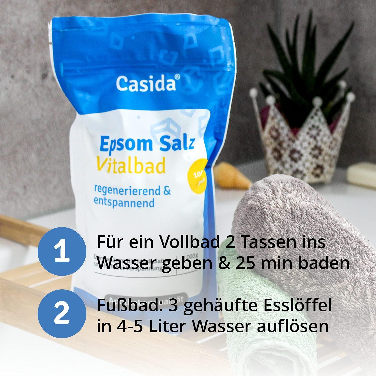 Magnesium Oil Vital Spray & Epsom Salt Bath Set - Transdermal Magnesium ...