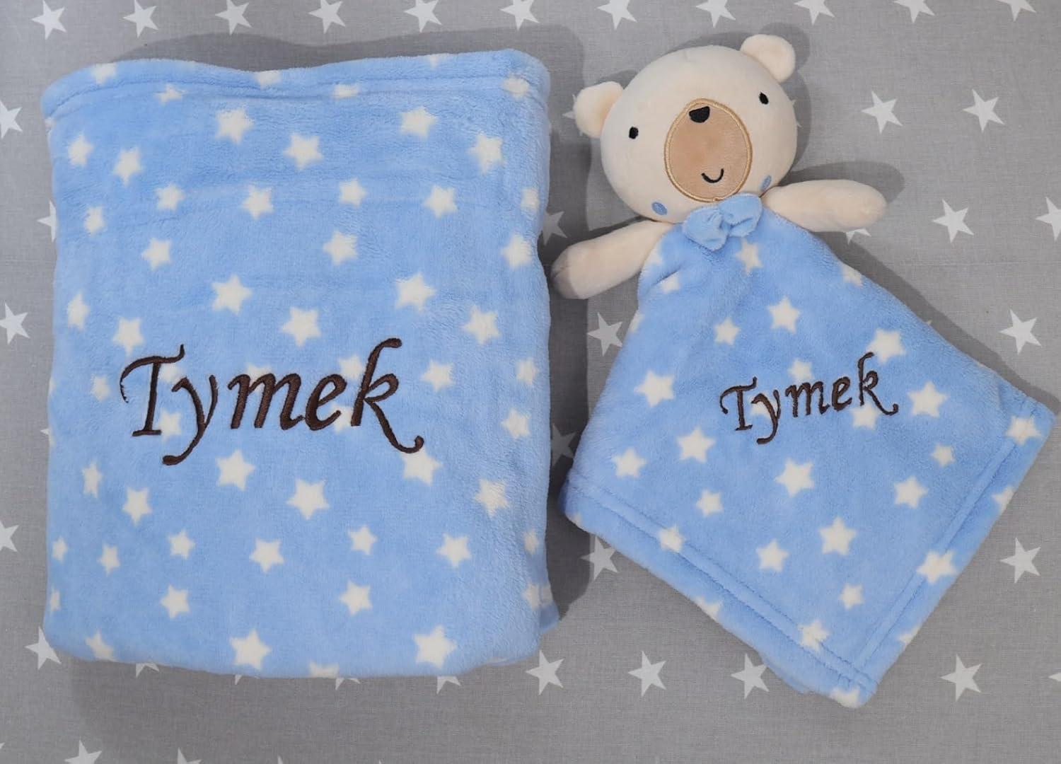 BotoBaby Personalized Baby Gift Set - Custom Embroidered Blanket ...